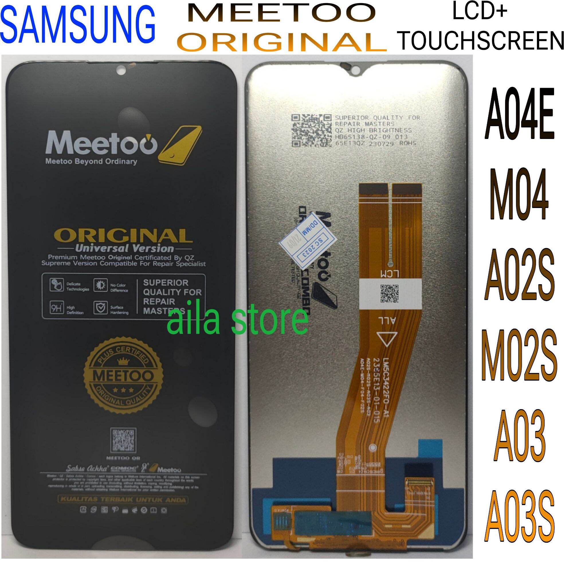 LCD SAMSUNG A04E/M04/A02S/M02S/A03/A03S MEETOO ORIGINAL FULLSET ...