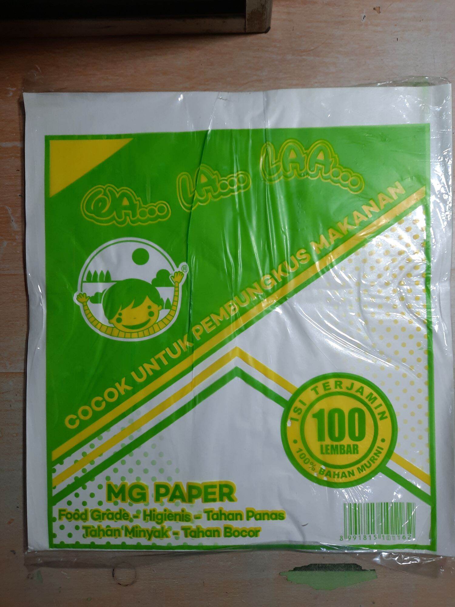 MG PAPER wlaala/ kertas putis polos pembungkus makanan 100 lembar ...