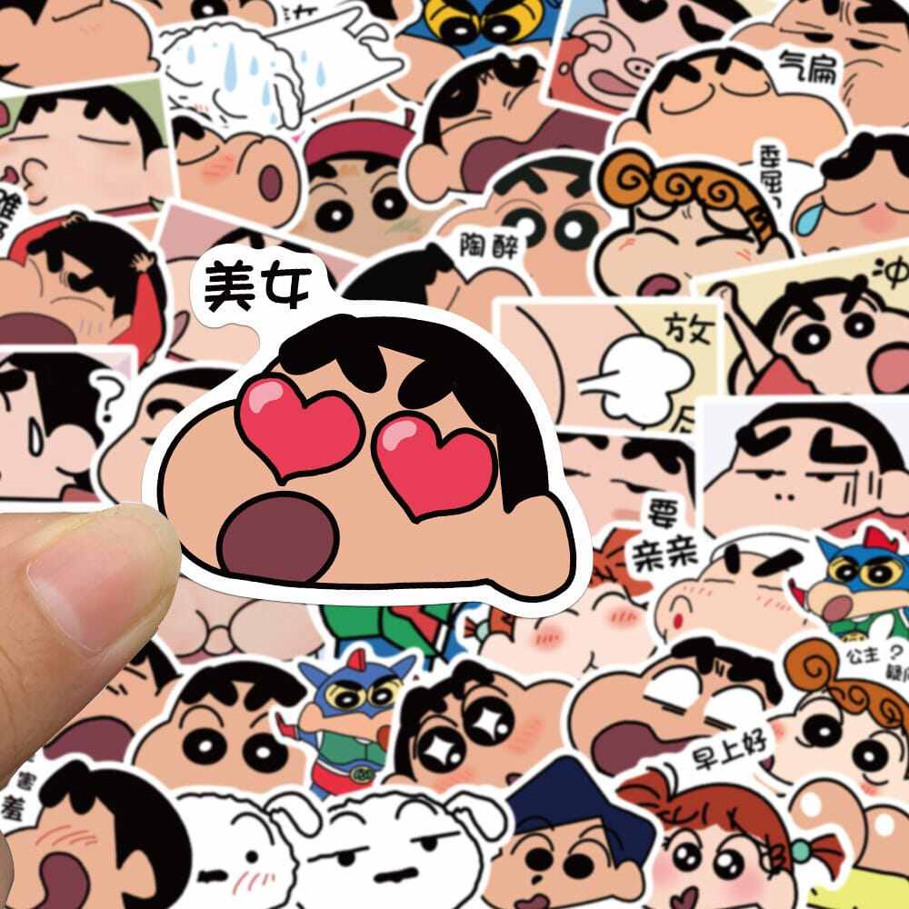 stiker sinchan lucu isi 50pcs | Lazada Indonesia