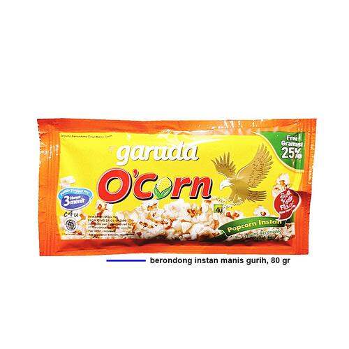 Garuda O'corn popcorn instant 64gr+16gr | Lazada Indonesia