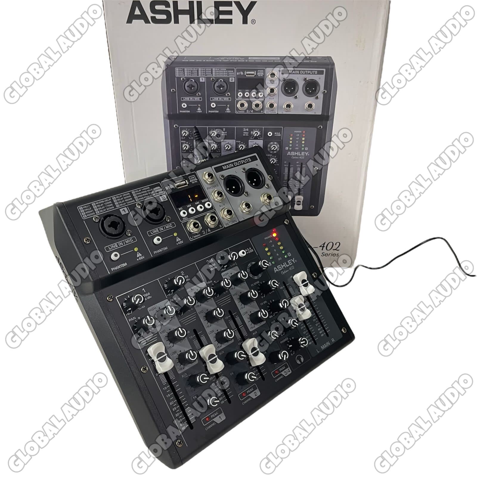 Mixer Ashley Option 402 Original 4 Channel PC Soundcard Option402 Mixing 4 Bagus ( Bisa COD ...