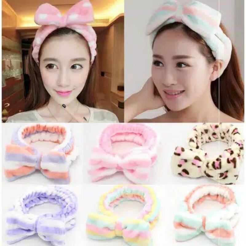 Alleoshop - Bando Korea Tebal Import Murah - Bandana Bulu Lucu Empuk ...