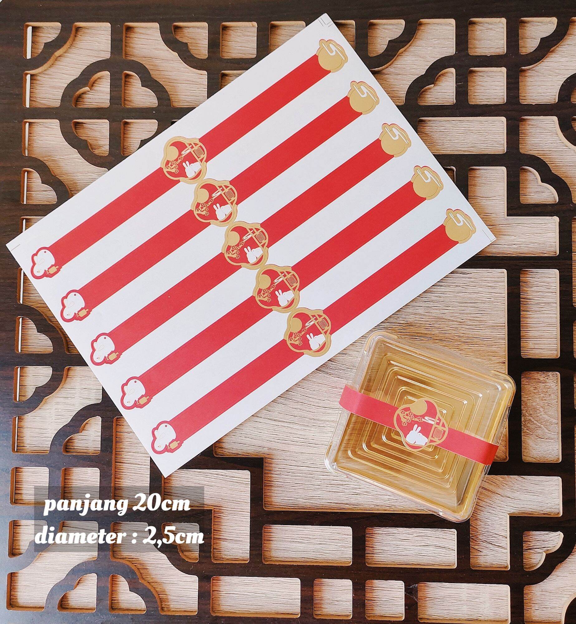 Stiker Mooncake Label 3D mooncake sticker kue bulan stiker rabbit 2022 ...