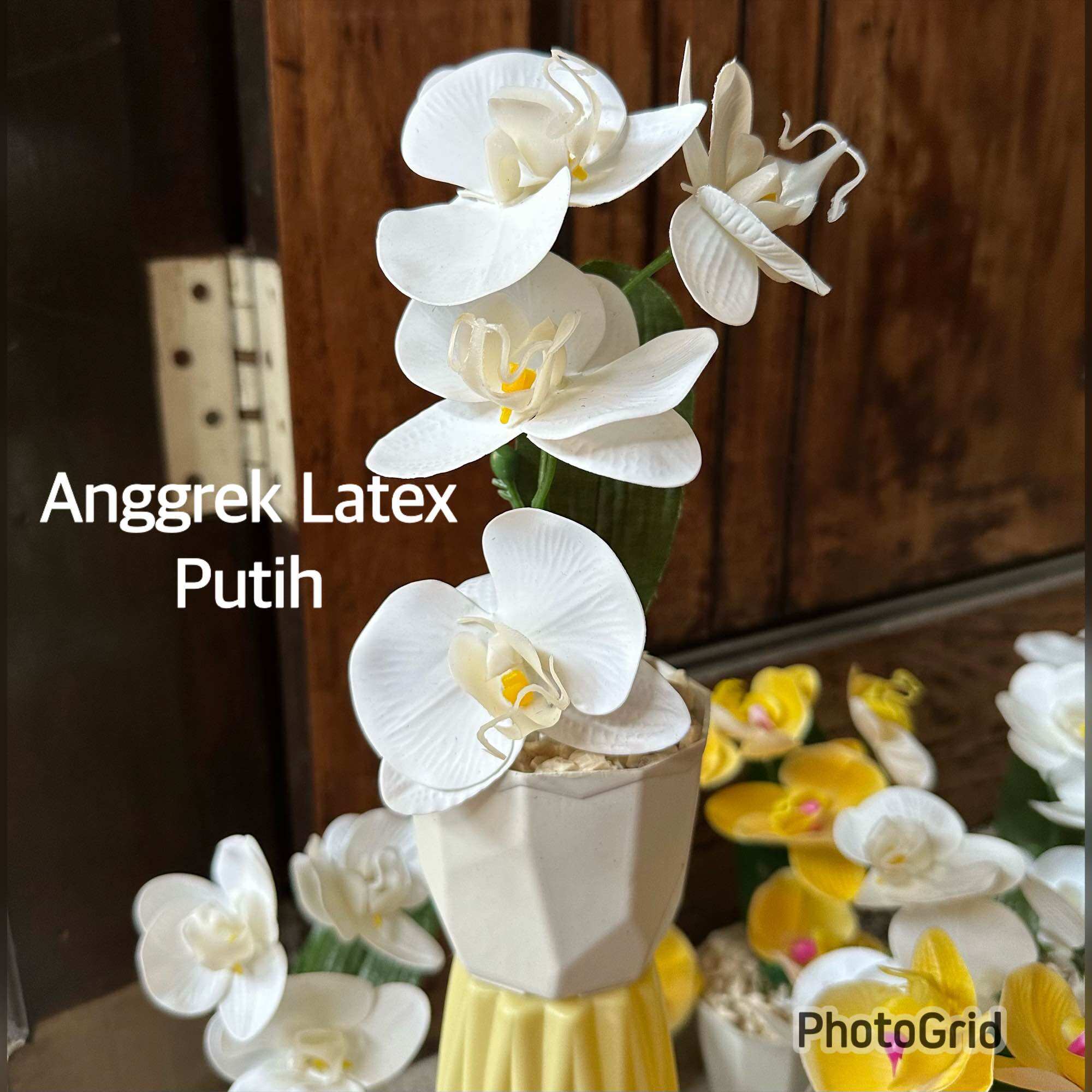 Bunga Anggrek 4 kuntum + Vas Set Murah | Lazada Indonesia