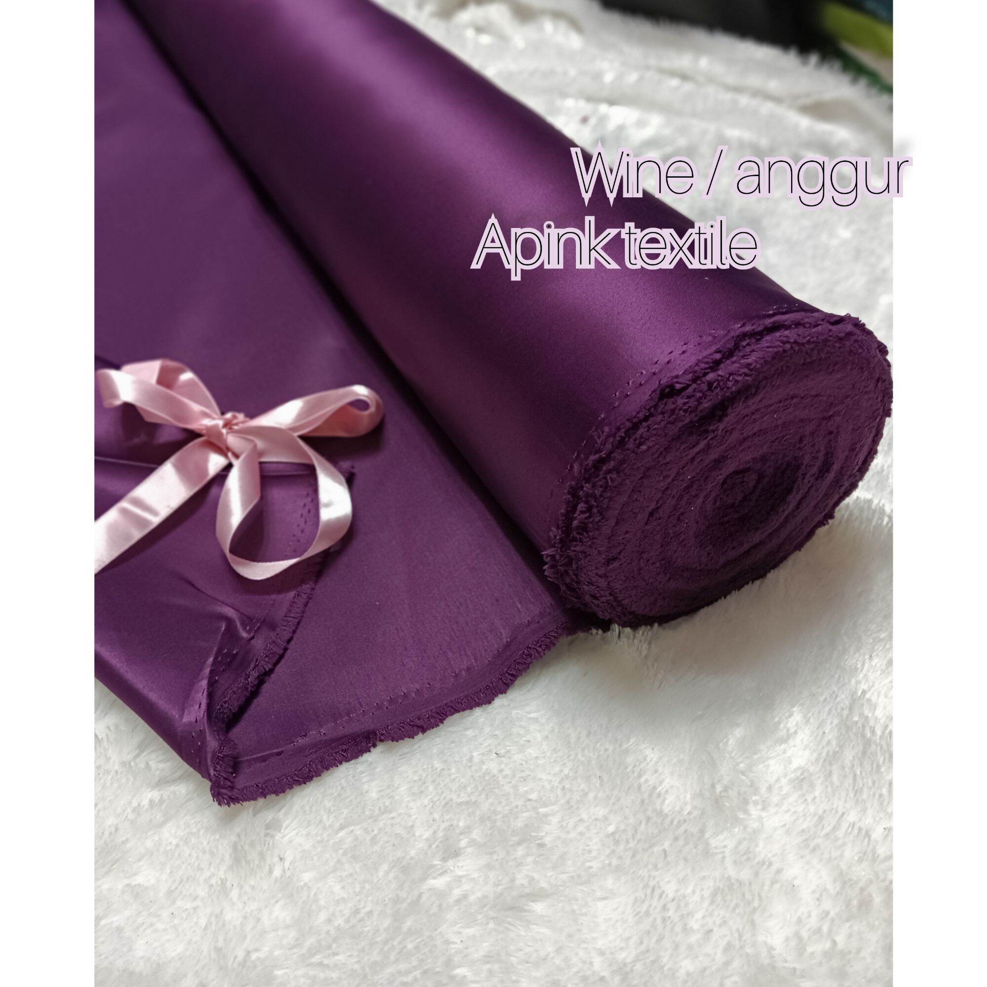 kain satin Bridal kain goun per satu meter kain saten Bridal dhacest ...