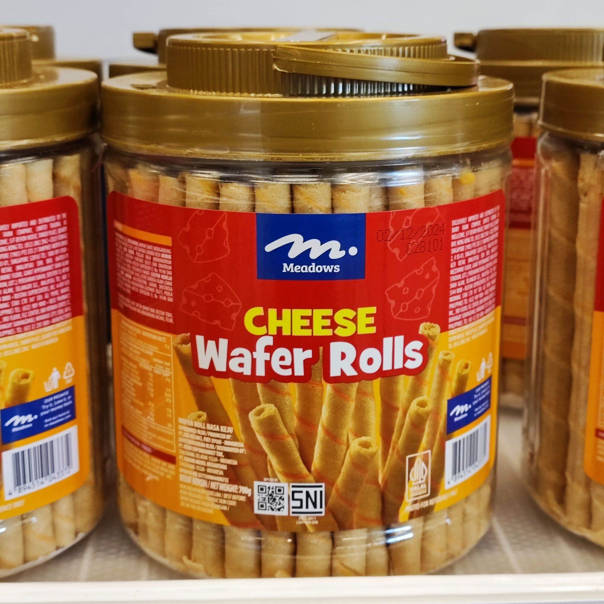 Wafer Rolls Rasa Coklat, Vanilla, Keju 700gr Meadows | Lazada Indonesia
