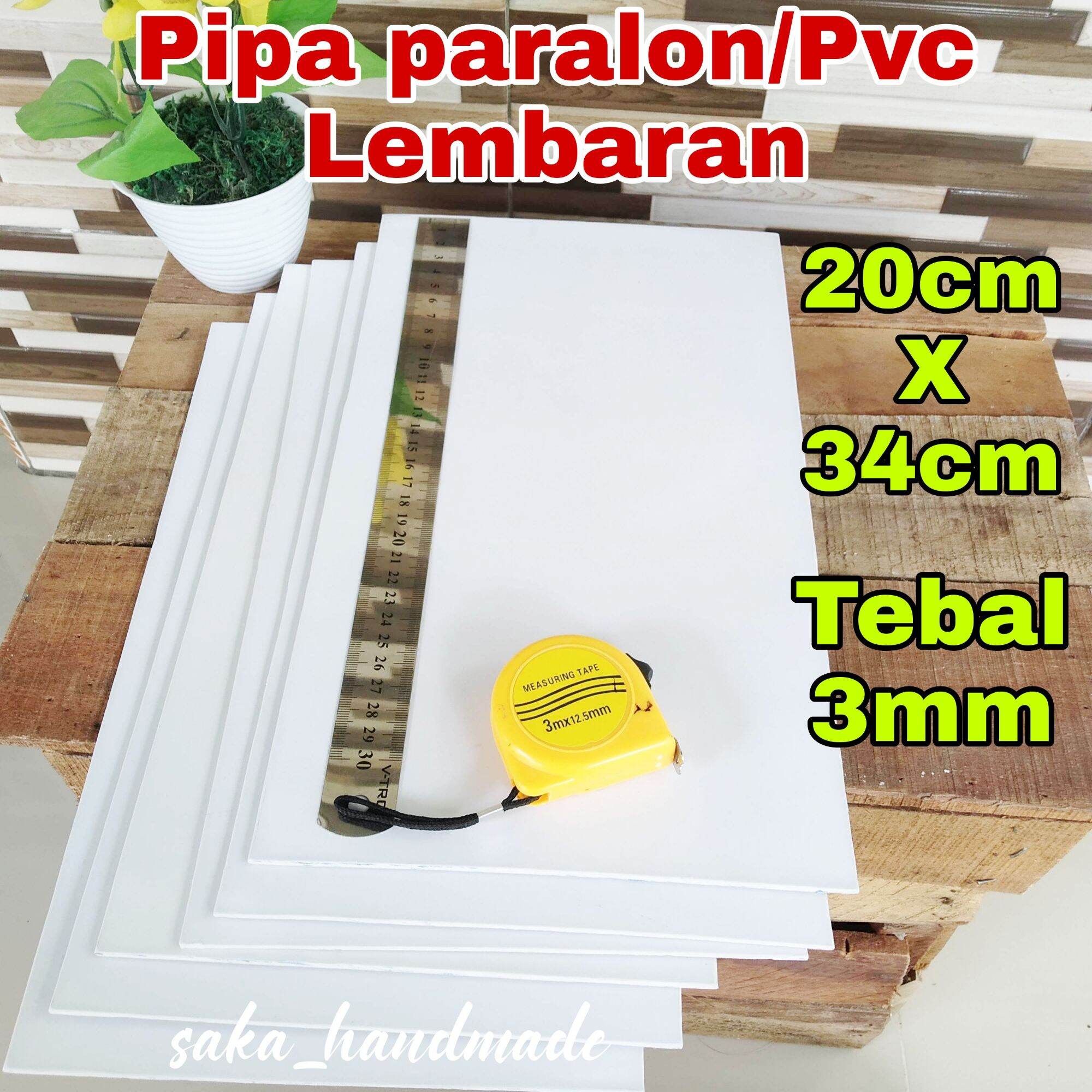 PIPA PARALON/PVC LEMBARAN 20cm X 34cm TEBAL 3mm | Lazada Indonesia