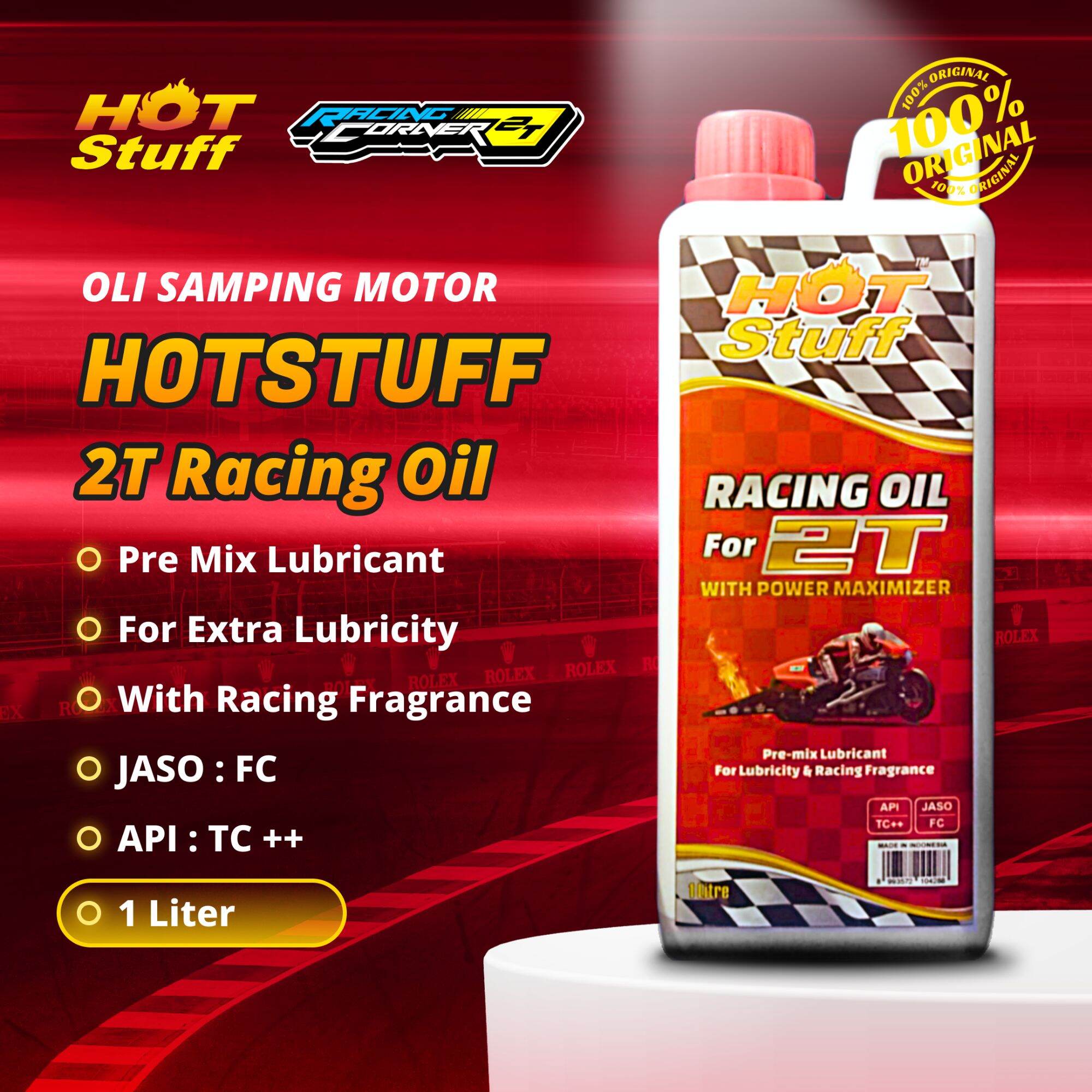 Oli Racing 2T HotStuff (1 Liter) | Lazada Indonesia