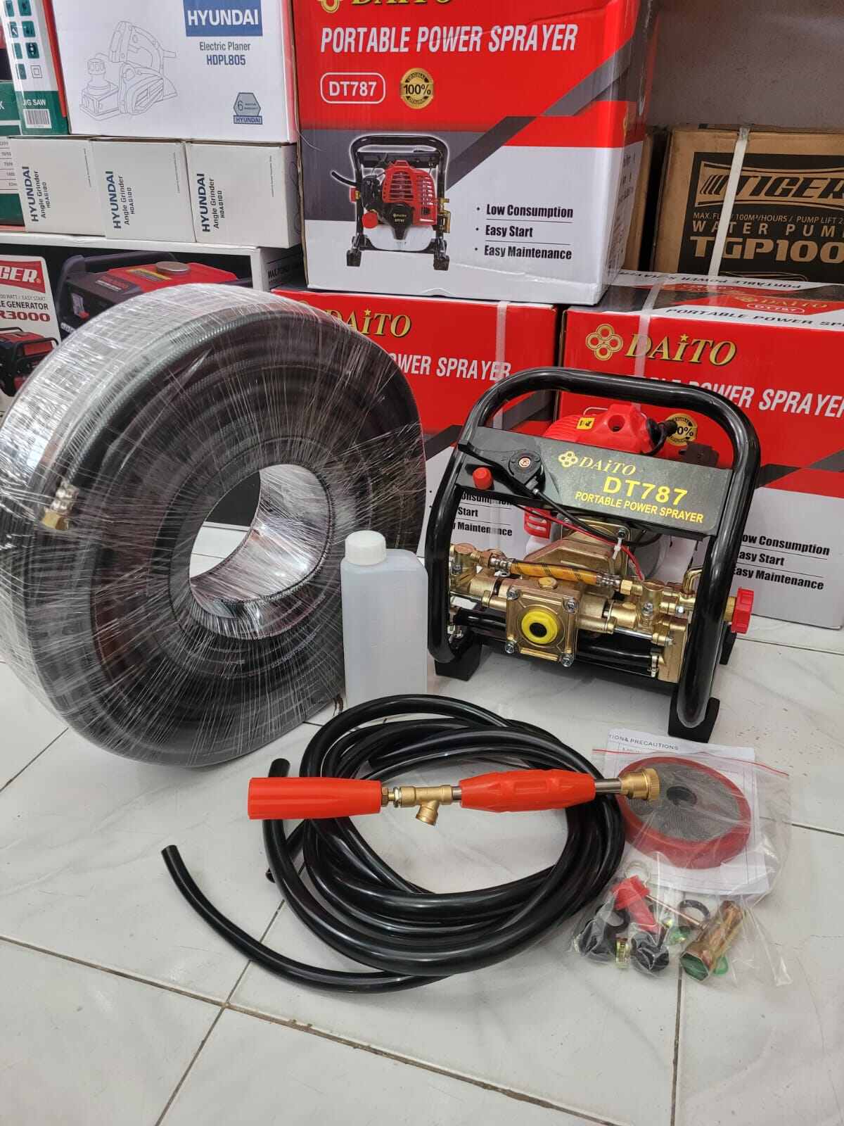 DAITO Mesin Steam Portable 2Tak + Selang 100M | Lazada Indonesia