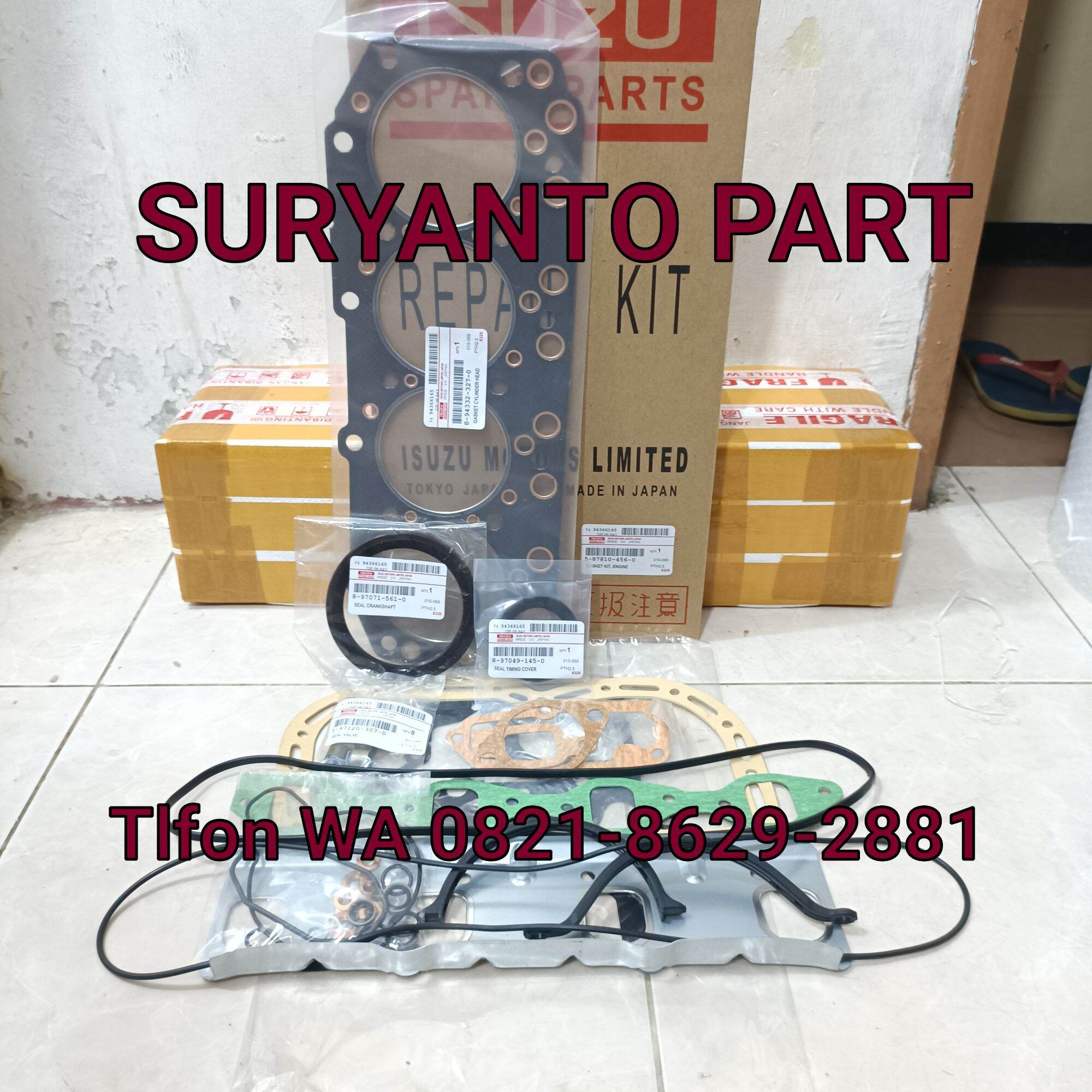 Packing Head Gasket Head Full Set Isuzu Panther 2.5Cc Panther Turbo 2500Cc(Original) | Lazada ...
