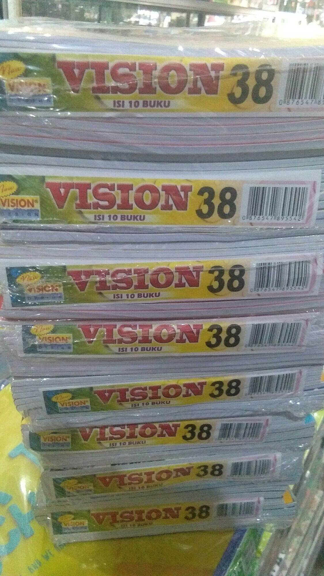 Buku tulis Vision 38 lembar (satu pak isi 10 pcs ) | Lazada Indonesia