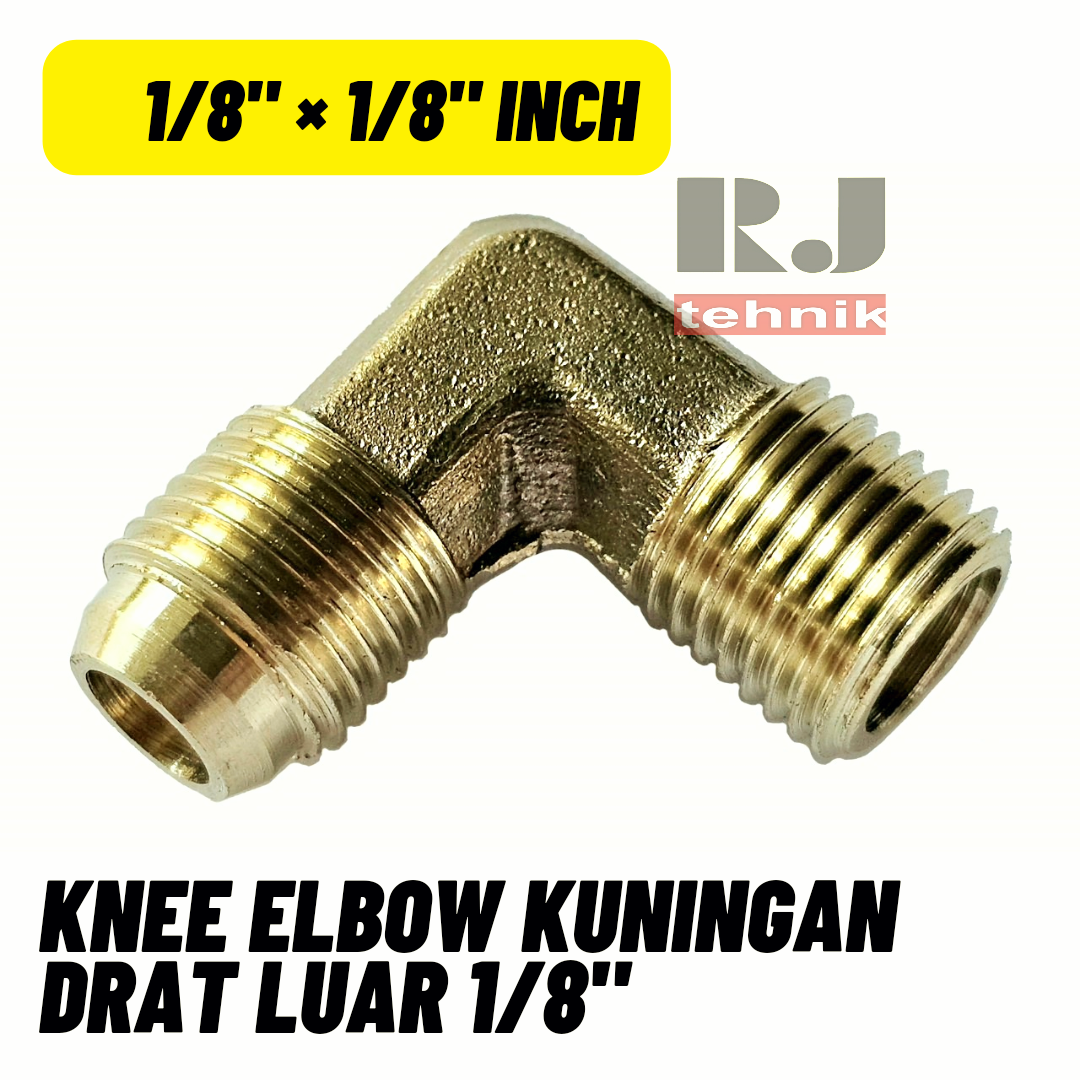 Knee Drat Luar 1/8 inch Kuningan Elbow Fitting Knee Kuningan Kompresor ...