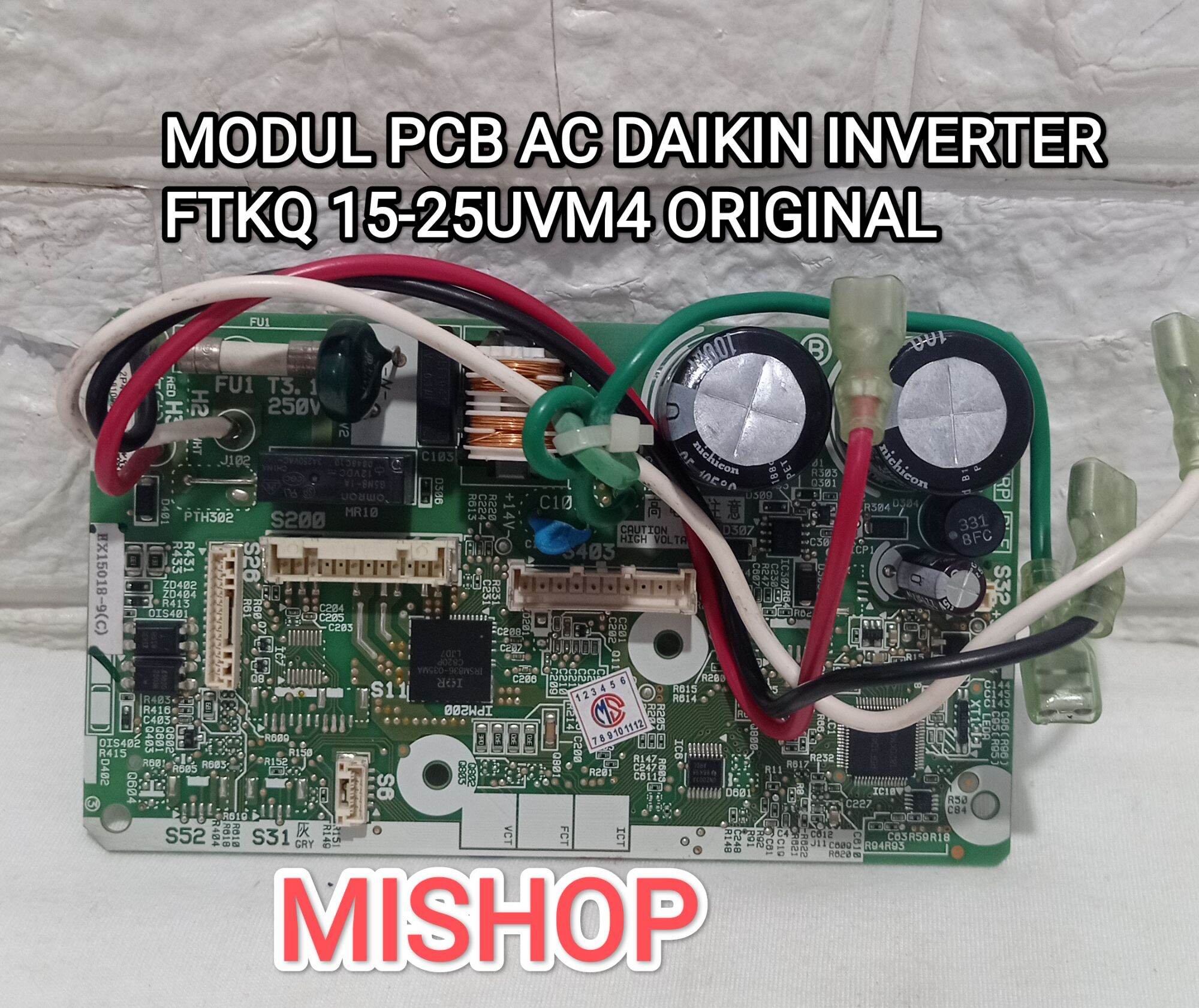 MODUL PCB AC DAIKIN INVERTER FTKQ 15-25UVM4 ORIGINAL | Lazada Indonesia