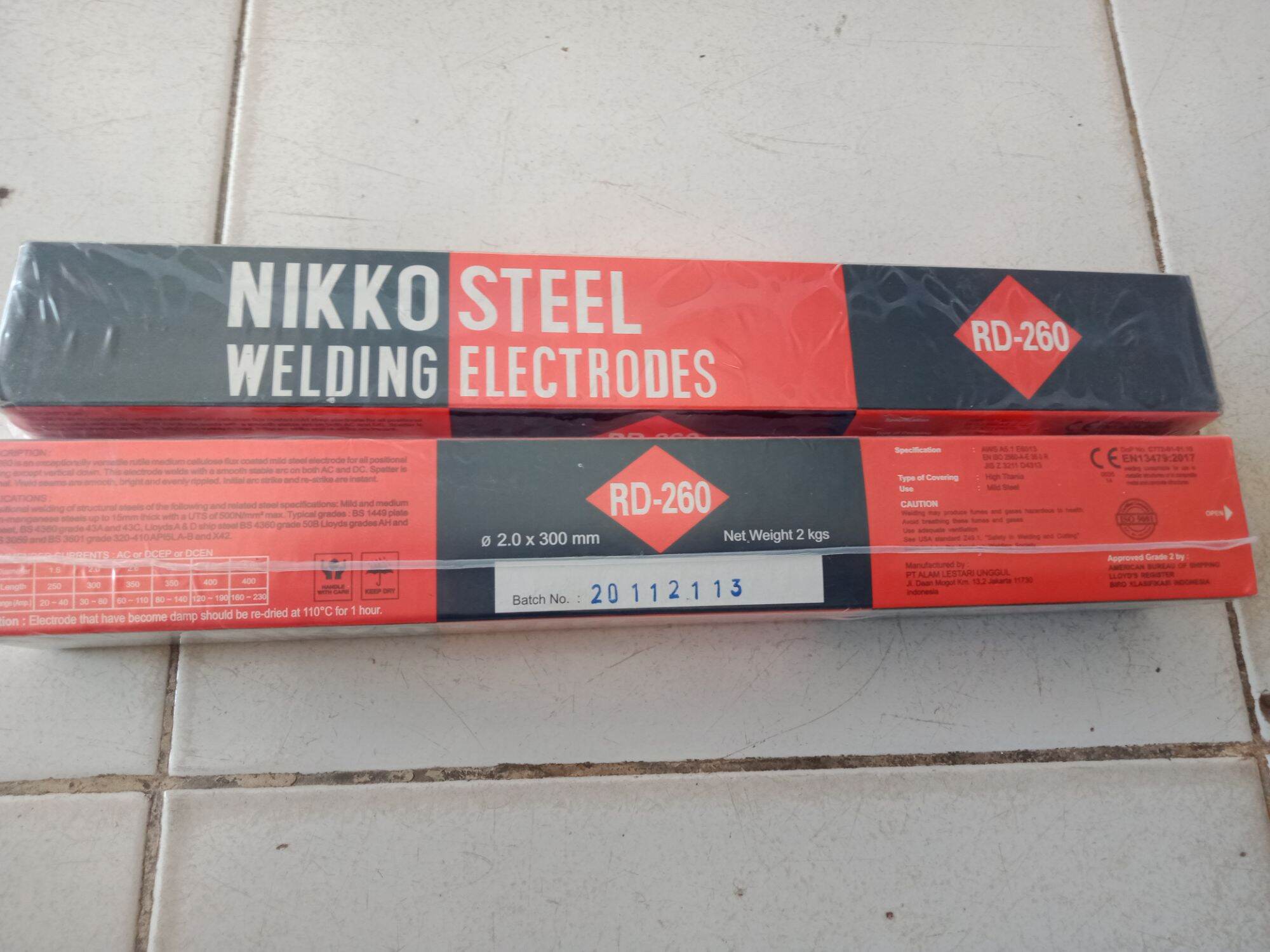 Kawat Las Niko 2mm 1Dus 2kg RD 260 | Lazada Indonesia