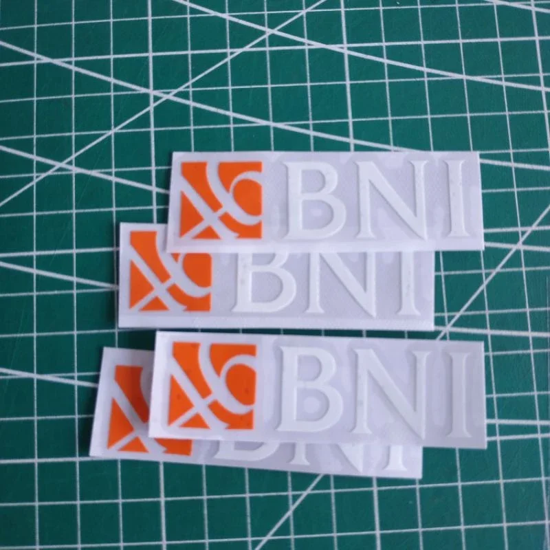 stiker cutting logo timbul bank BNI | Lazada Indonesia