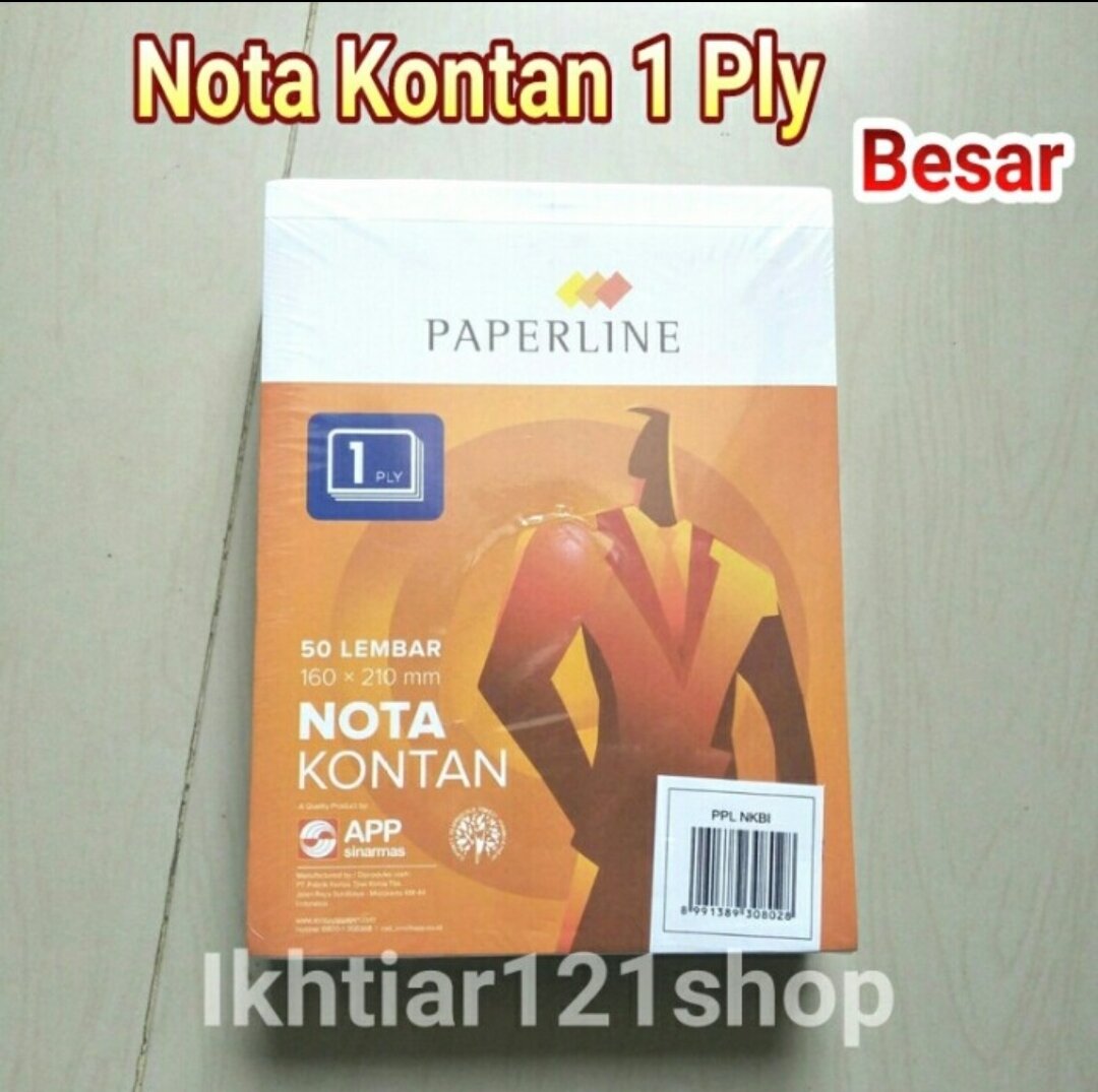1 PAK NOTA KONTAN 1 PLY BESAR ISI 10 PCS(Buku) PAPERLINE | Lazada Indonesia