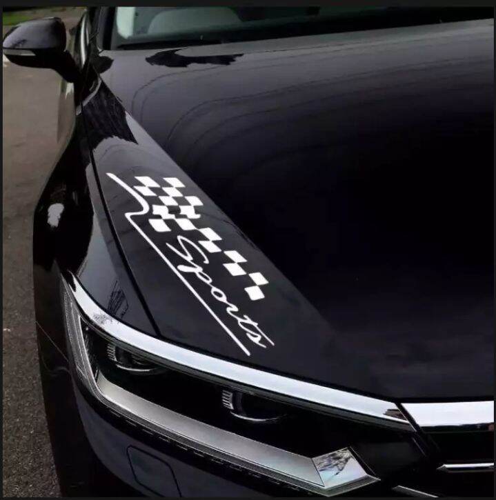 stiker mobil variasi keren RACING SPORT FLAG kotak_kotak termurah ...
