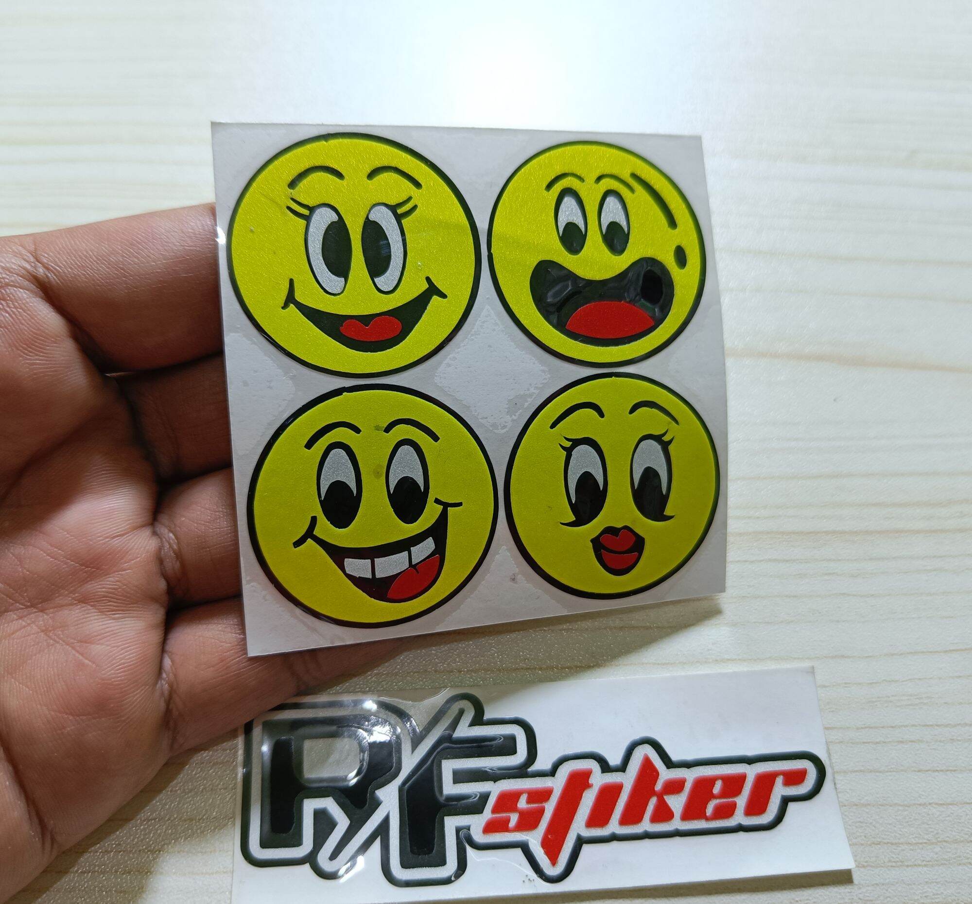Stiker smile cutting sticker smile lucu isi 4pcs | Lazada Indonesia