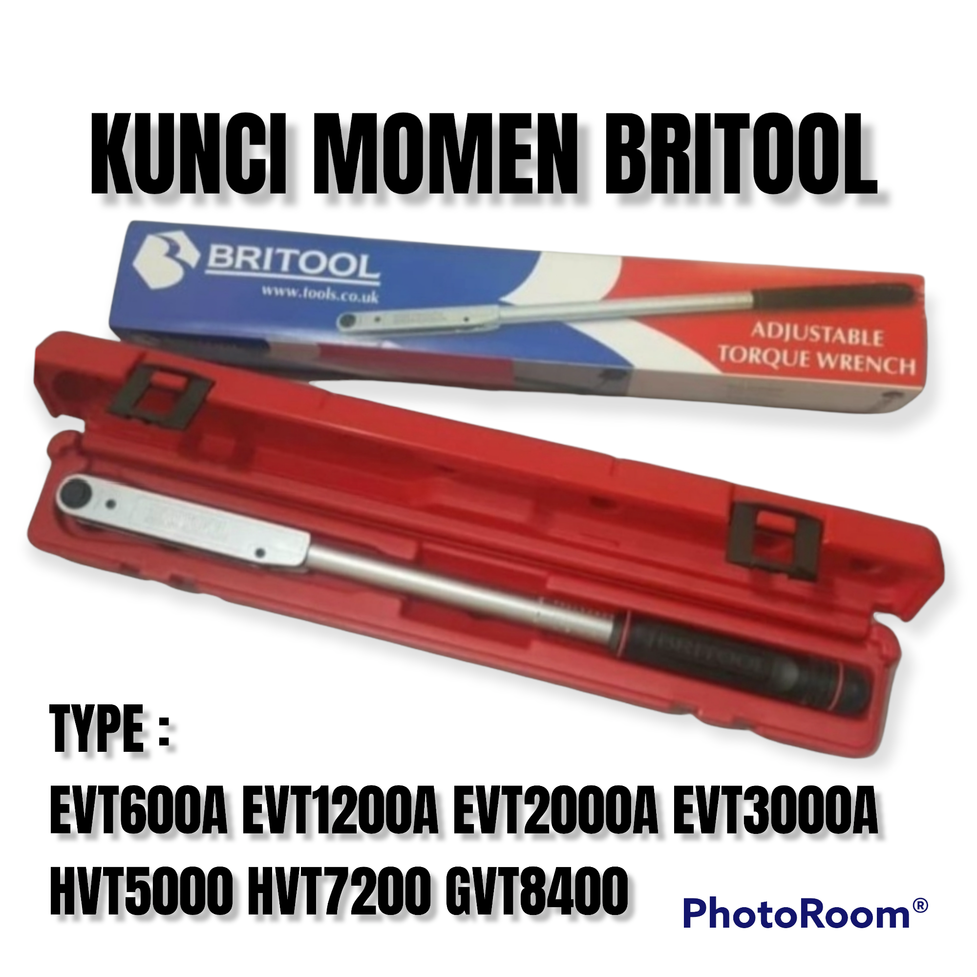 BRITOOL KUNCI TORSI MOMEN TORQUE WRENCH EVT 600 1200 2000 3000 HVT 5000 ...