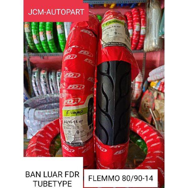 BAN LUAR FDR FLEMO 80/90-14 TUBE TYPE FLEMMO | Lazada Indonesia