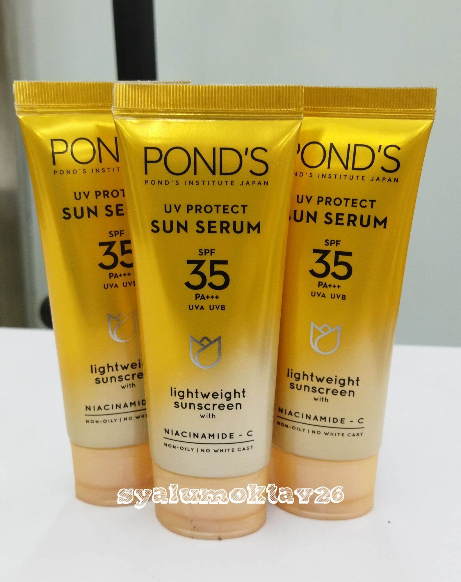 Ponds UV protect Sun Serum sunscreen SPF 35 PA+++ UVA UVB | Lazada ...