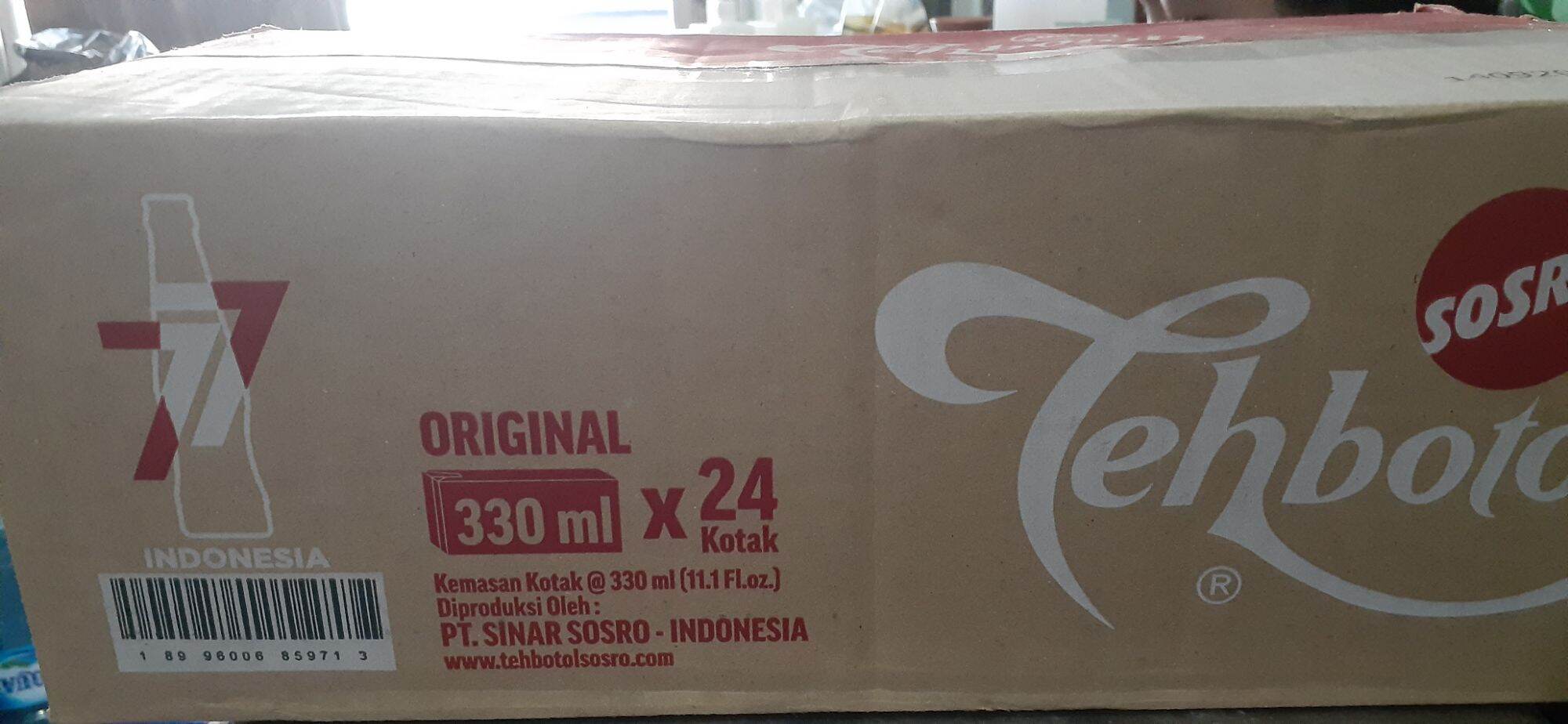 Teh botol sosro kotak 330ml isi 24 kotak / minuman teh | Lazada Indonesia