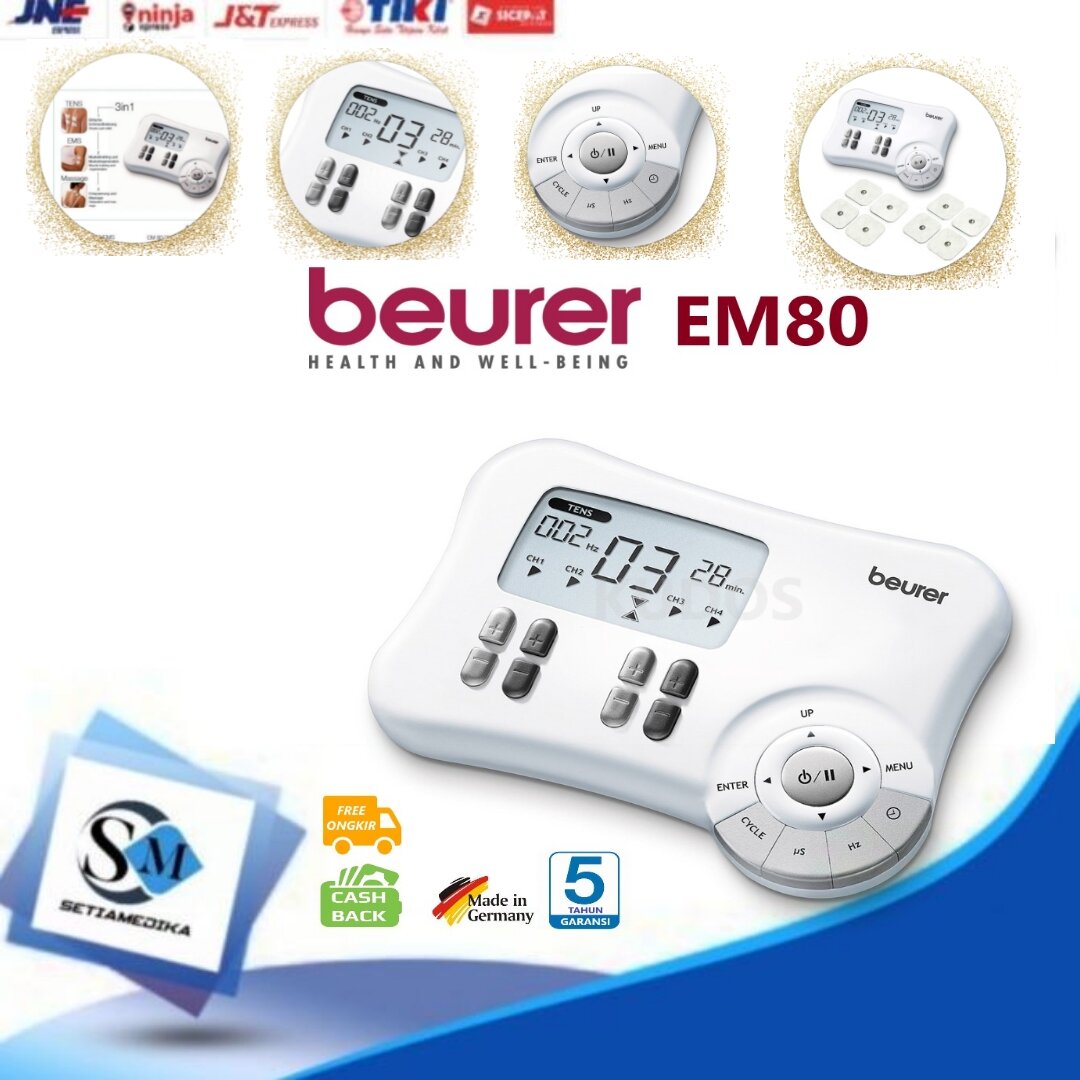 Beurer EM 80 / EM80 3-in-1 Digital TENS/EMS - Terapi Nyeri | Lazada ...