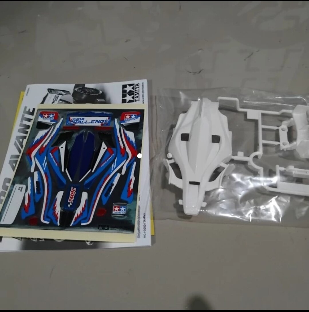 Bodi Tamiya 95665 Body Aero Avante Asia Challenge 2024 TMAC + Decal ...