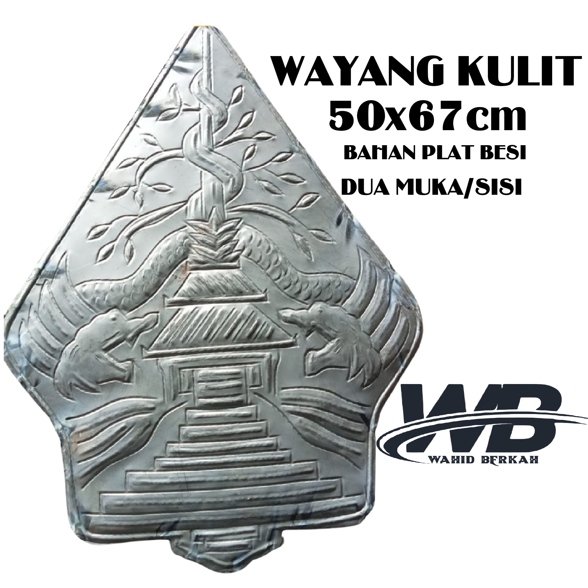 ornamen pagar besi motif wayang 50x67 dua muka hiasan pagar | Lazada ...