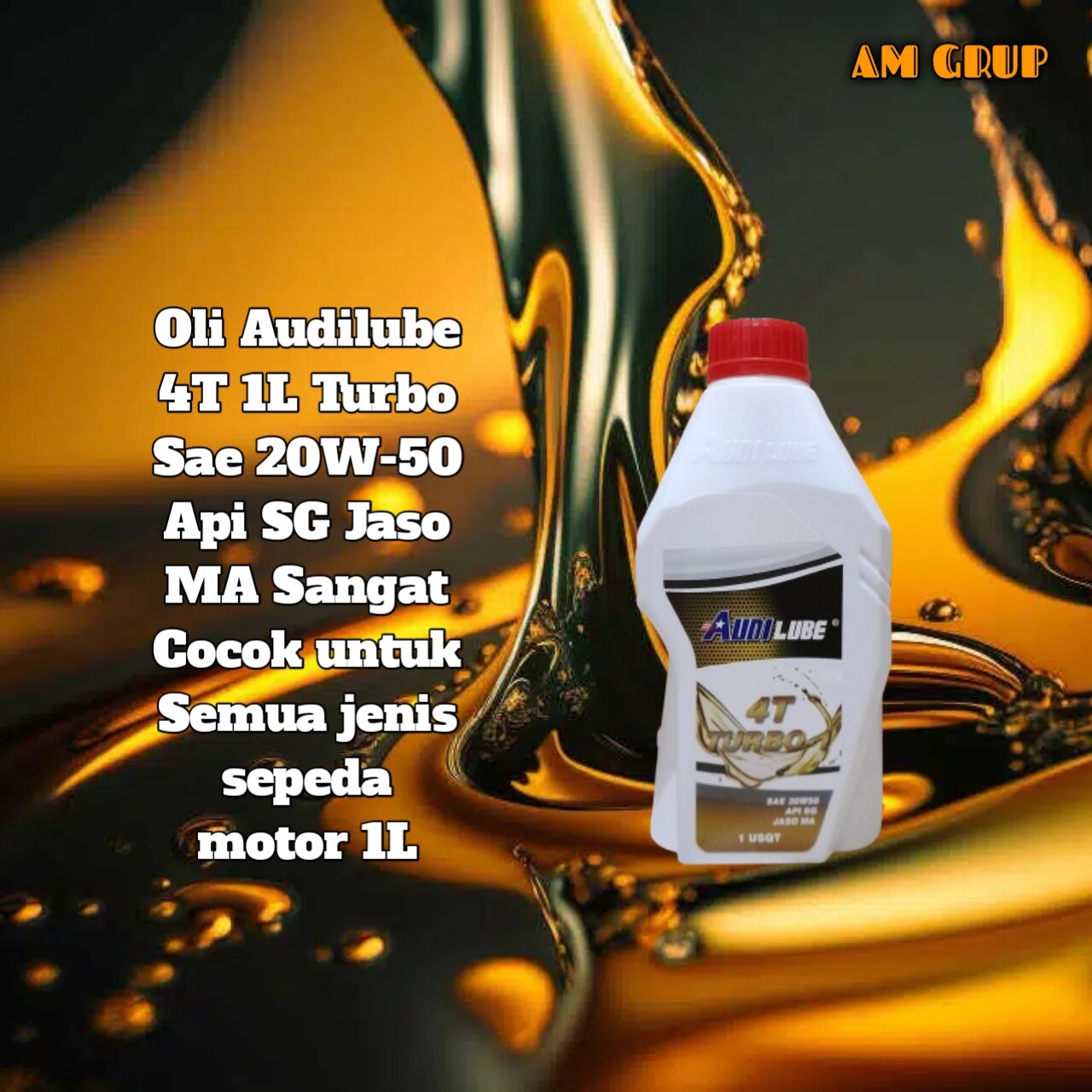 Oli Audilube 1L Sae 20W-50 Api SG Jaso MA Oli Audilube 1l sangat cocok untuk semua jenis sepeda ...