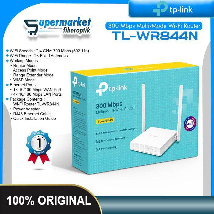 Tp-Link TL-WR844N Wireless Router 300Mbps Tp Link TL WR844N Multi-Mode ...