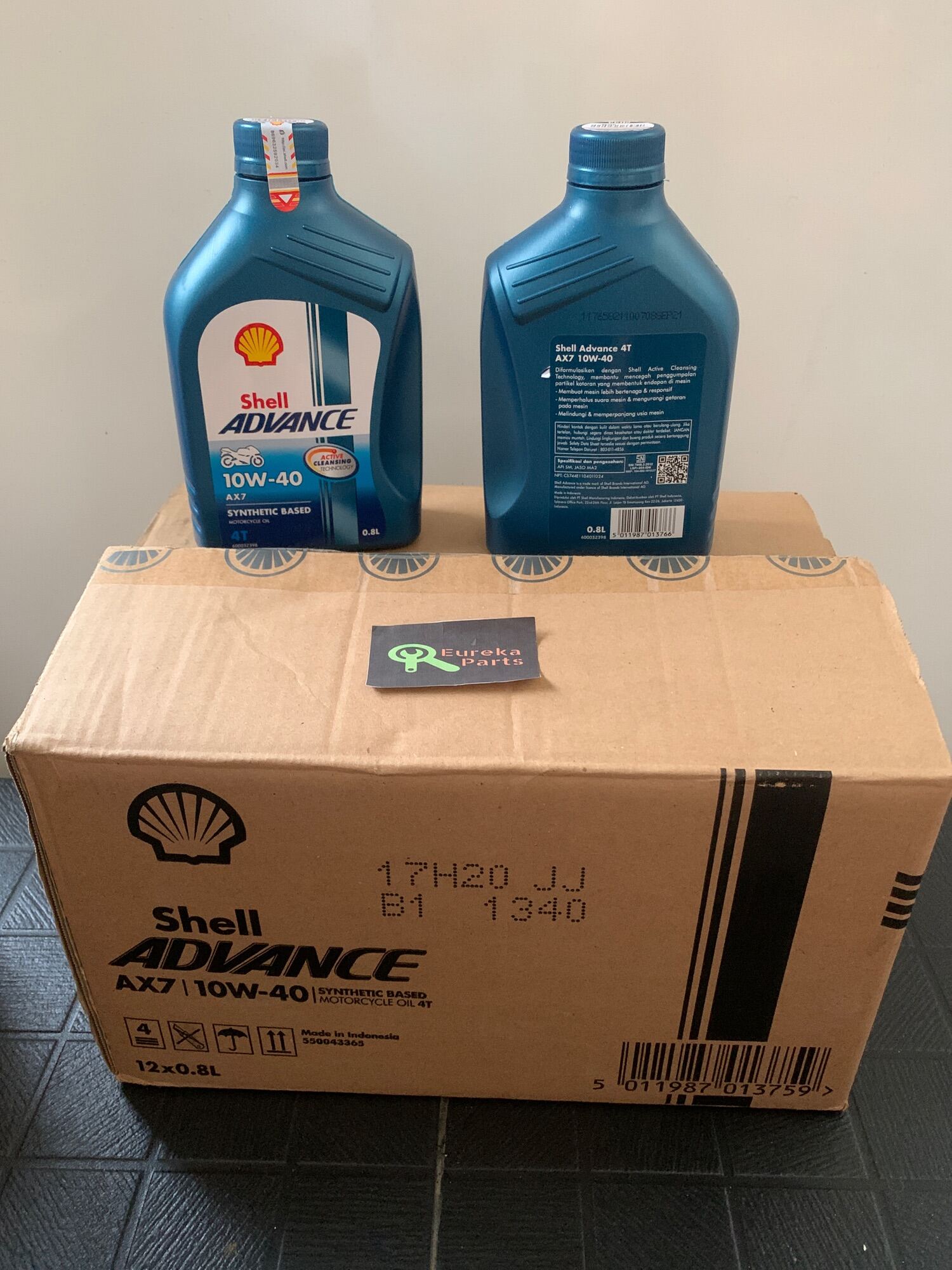 Oli Shell Advance Ax7 4T 800Ml sedust isi 12 botol | Lazada Indonesia