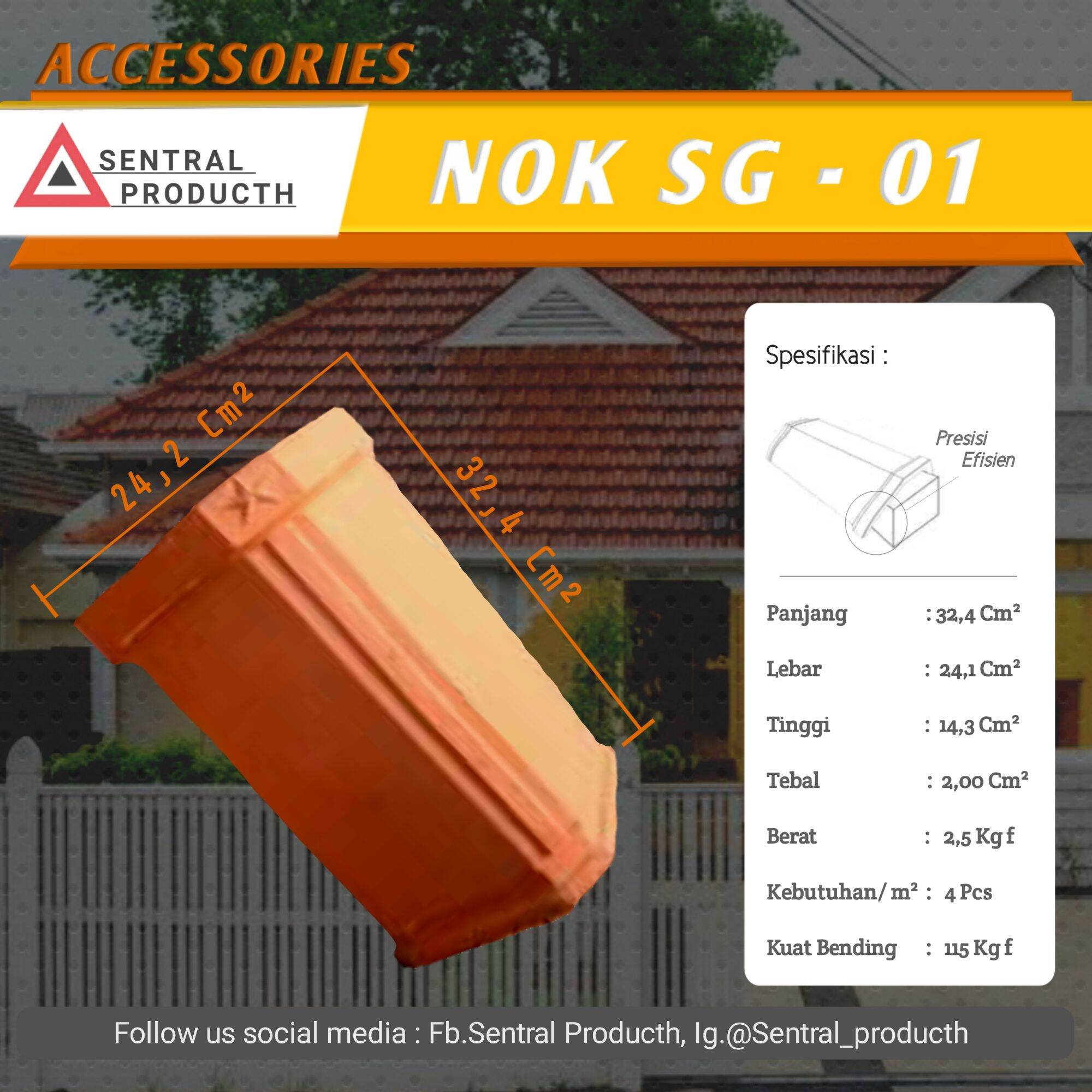 Nok Genteng SG - 01 | Lazada Indonesia