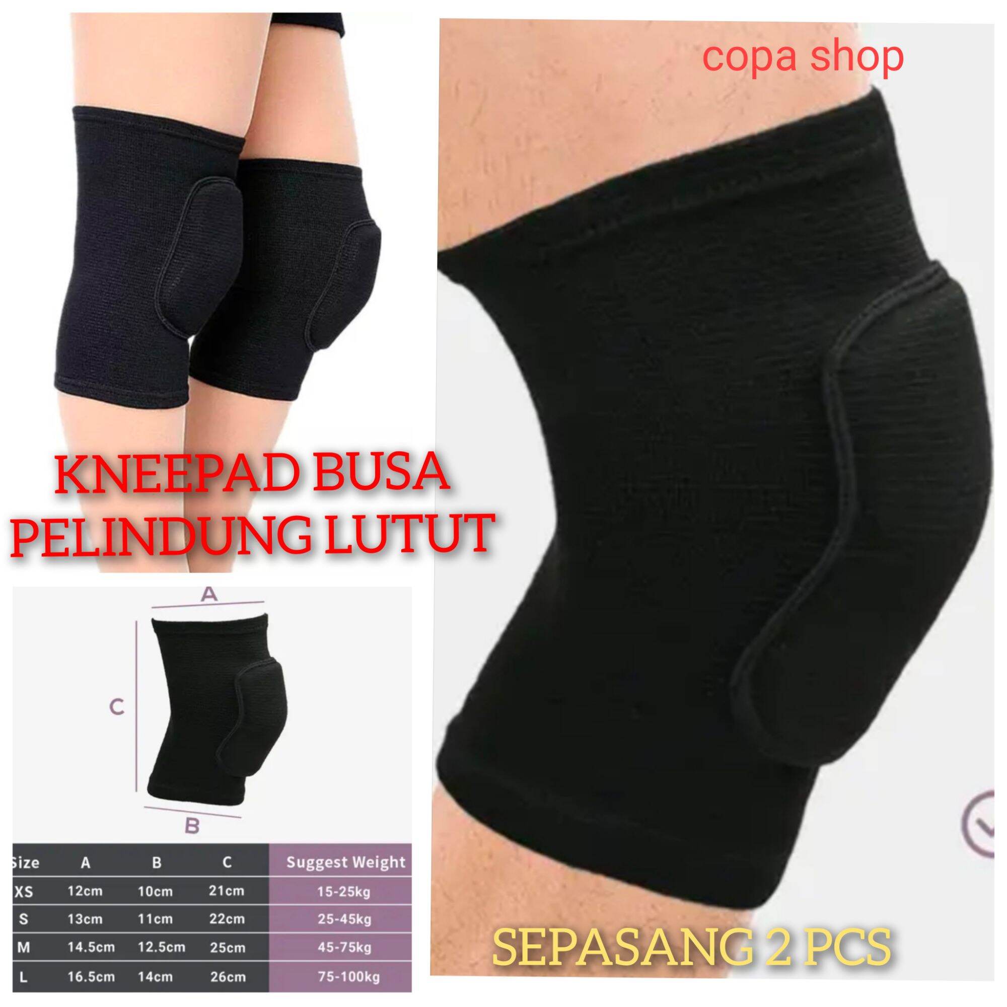 Knee Kneepad Dan Elbow Siku Busa Pelindung Lutut Dengkul Siku Sepasang ...