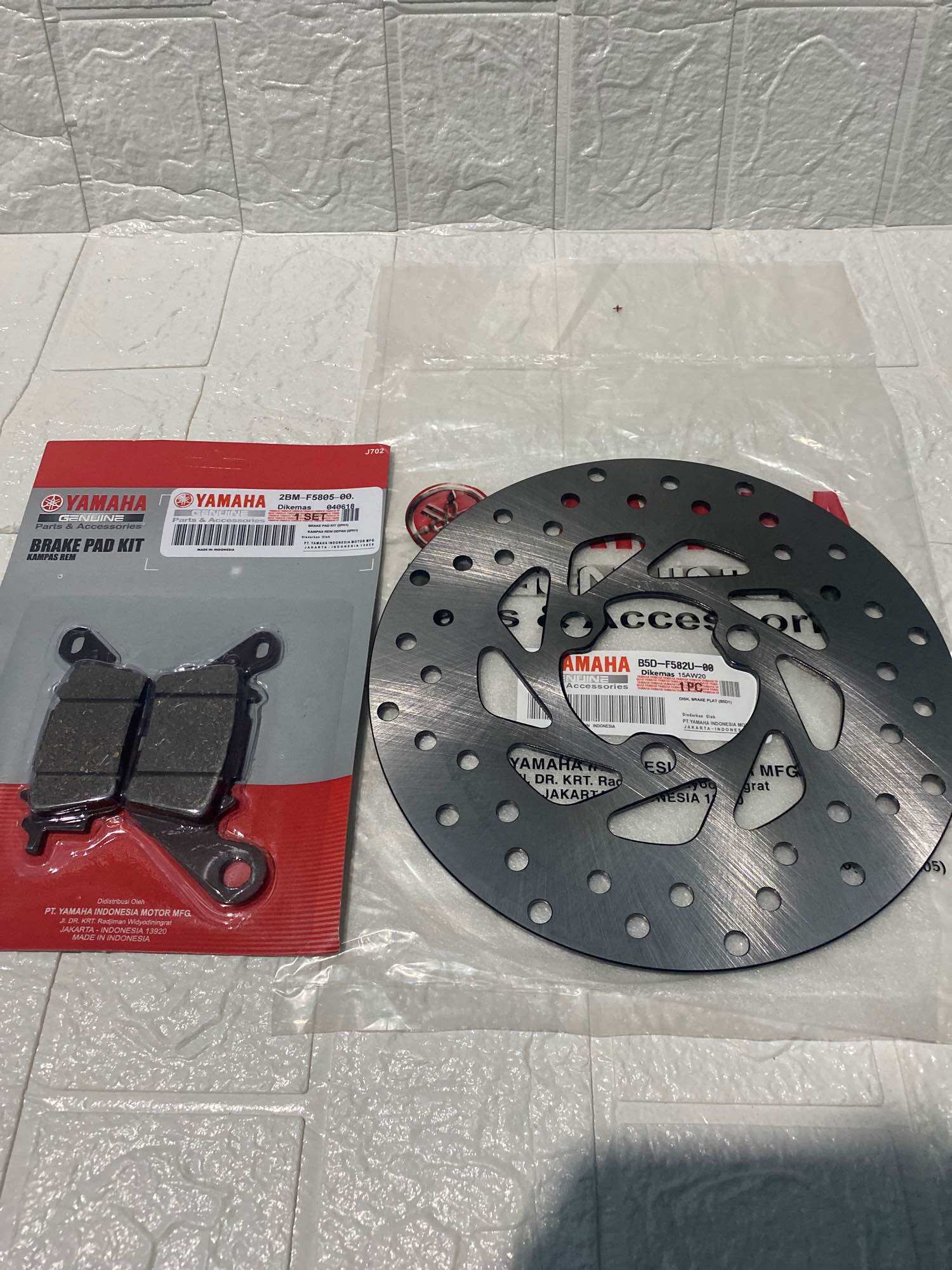 ORIGINAL : PIRINGAN DISK CAKRAM DEPAN YAMAHA FREEGO FREE GO ( DISK B5D ...