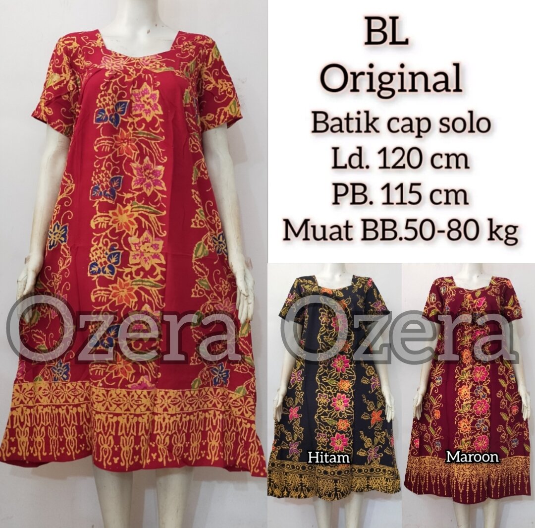 OZERA - DASTER BL BATIK SOLO TERBARU LD 120 CM DASTER KEKINIAN MUAT BB ...