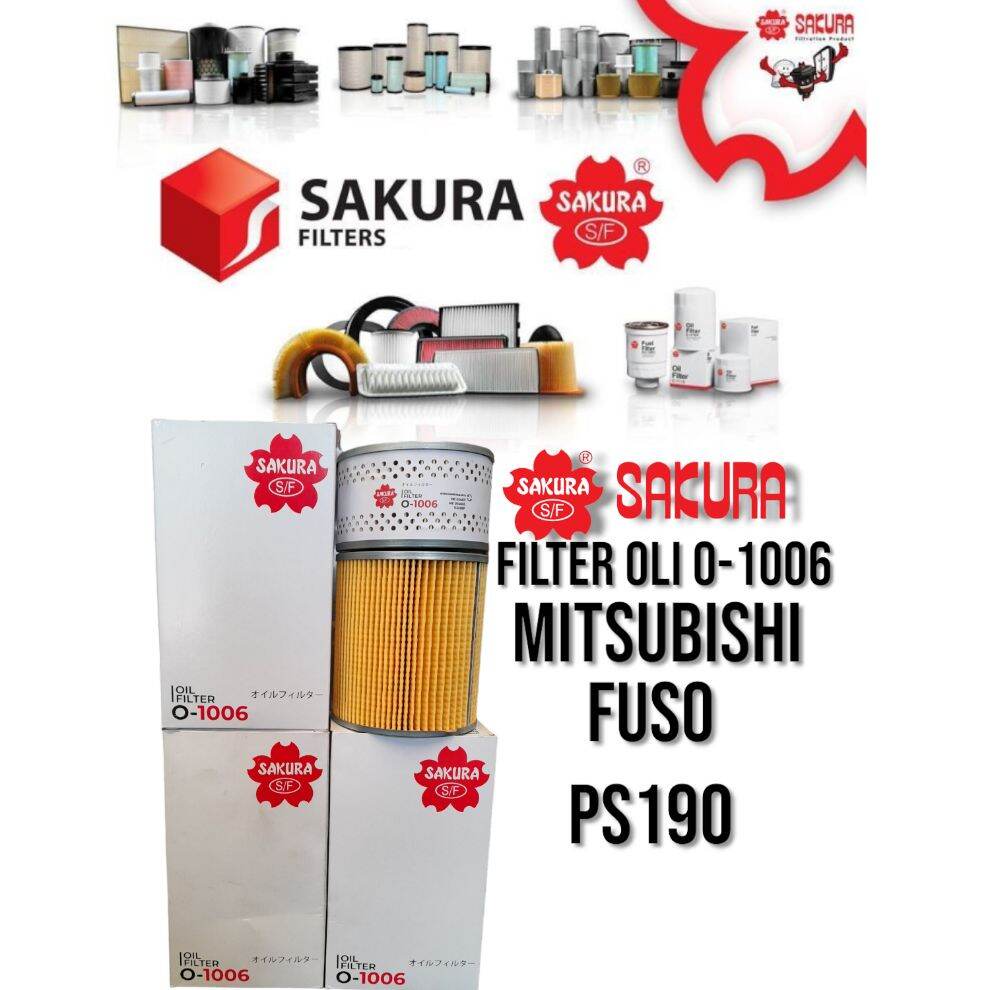 Oil Filter Oli Mitsubishi Fuso PS190 PS 190 Sakura O-1006 | Lazada ...