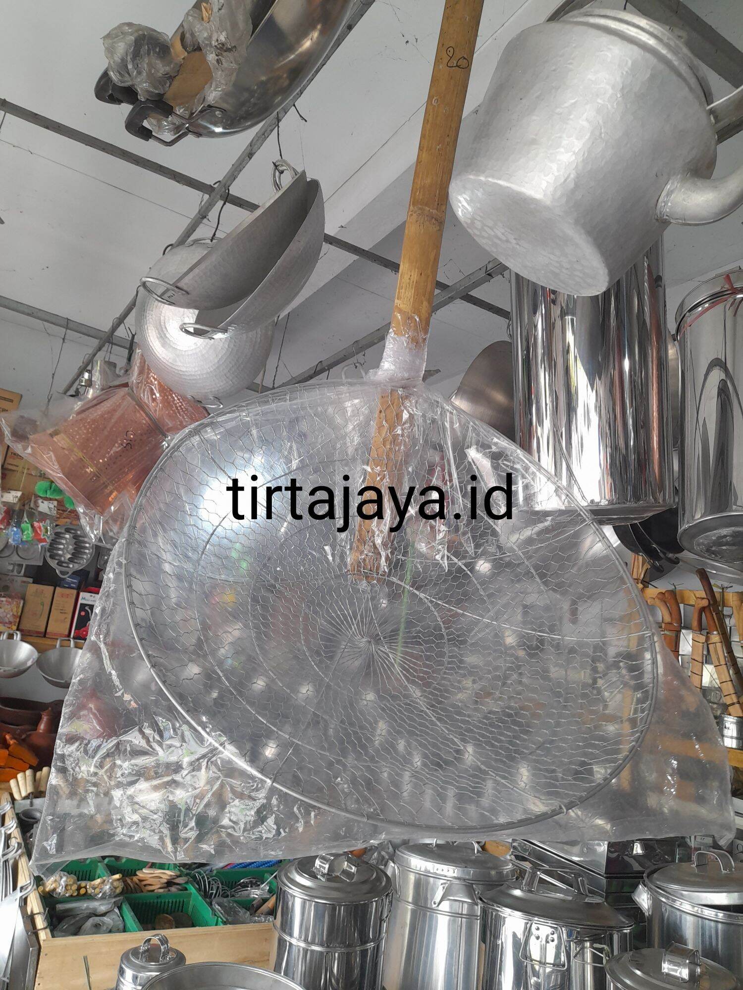 Serok saringan gorengan jumbo no 20 uk 60cm gagang kayu | Lazada Indonesia