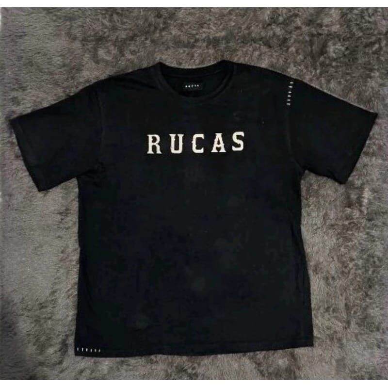 T-shirt Rucas V1 / Kaos Distro Rucas / Rucas Initial - Black | Lazada ...