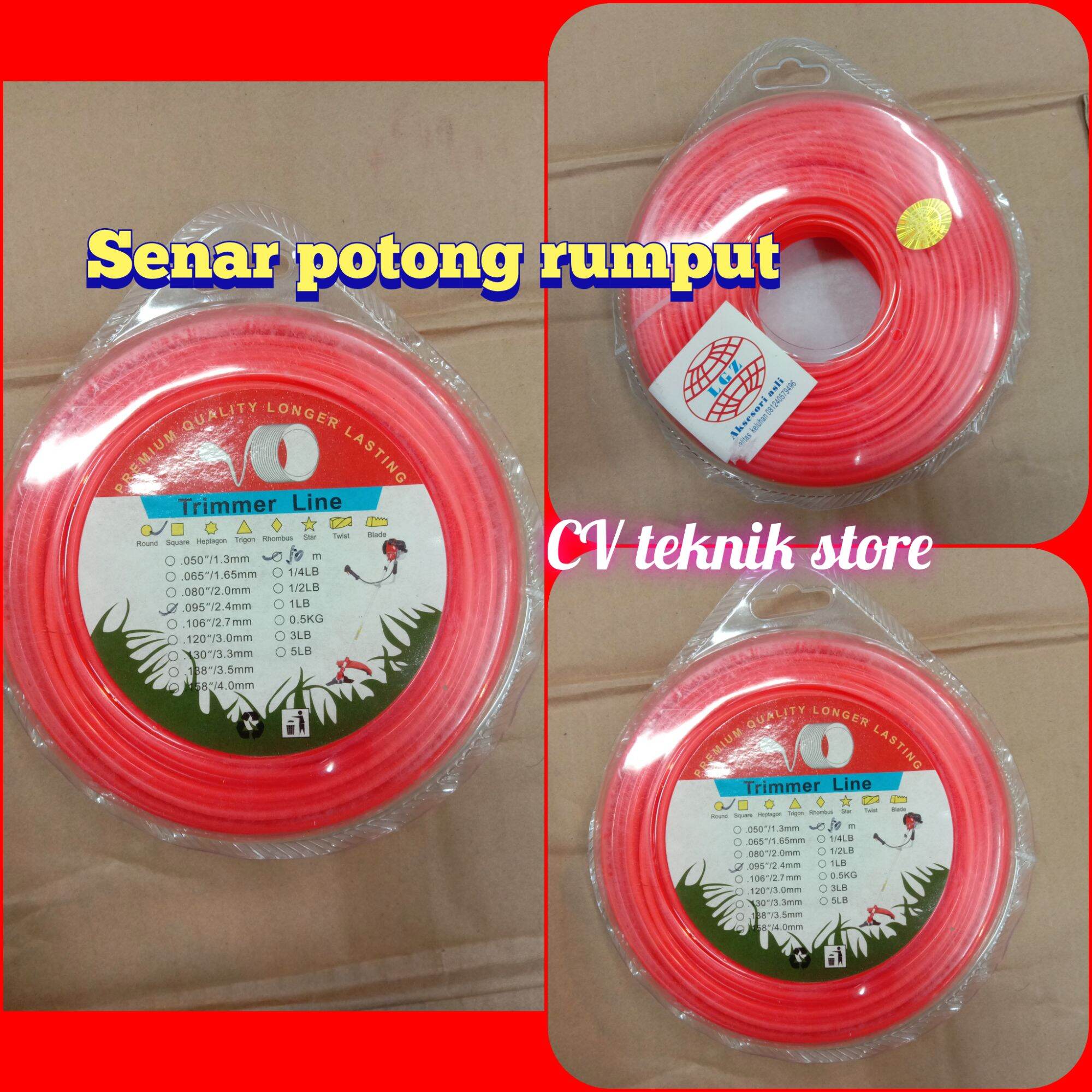 Senar potong rumput 2 tak / 4 tak ,tali senar potong rumput | Lazada ...