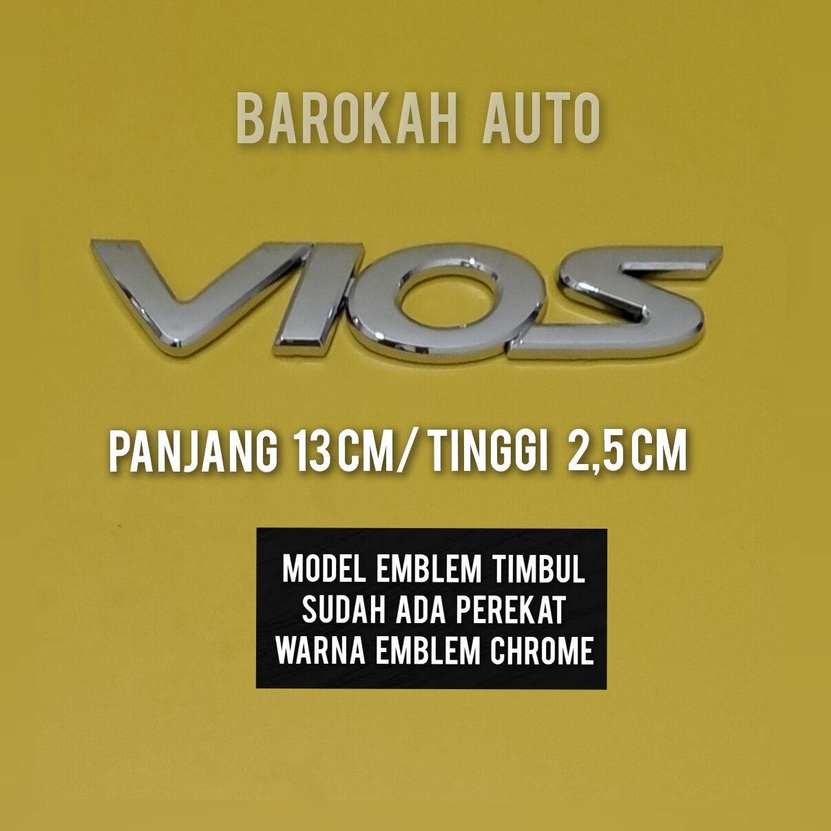 vios logo mobil tulisan emblem vios gen 2 chrome | Lazada Indonesia
