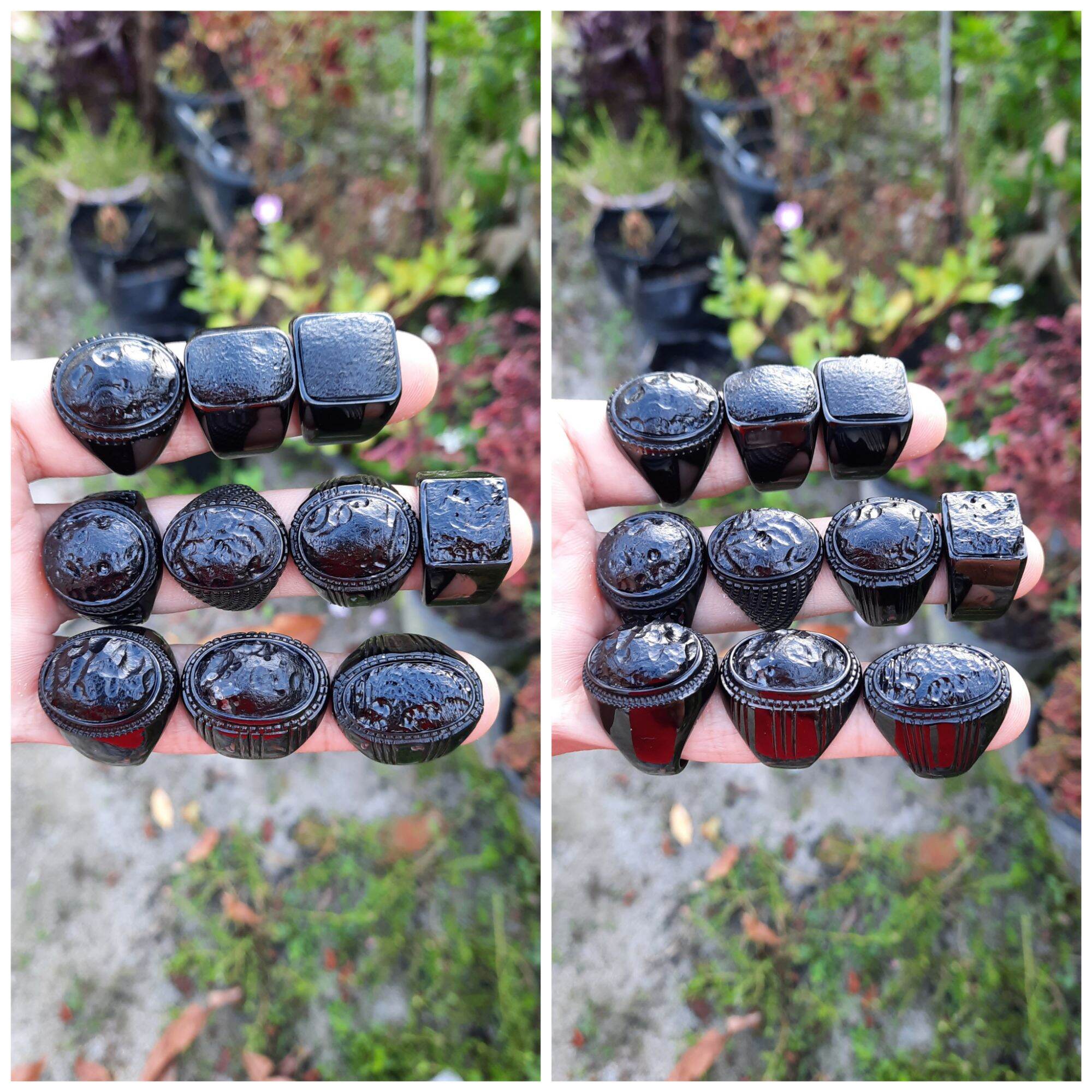 NATURAL CINCIN BATU SATAM METEOR TEKTITE | Lazada Indonesia