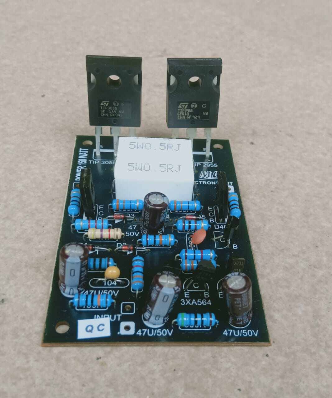 driver power amplifier 150 watt mono lengkap dengan tip 3055/2955 ...