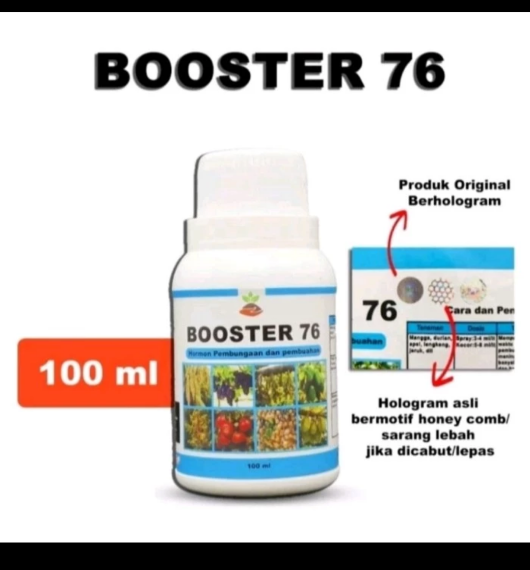 pupuk booster 76 penyubur pelebat pembesar tanaman buah 100 ml | Lazada ...