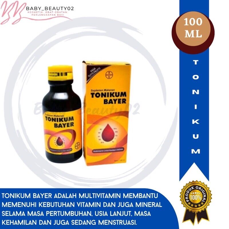 Tonikum Bayer 100ml-330ml Multivitamin Menjaga Kesetan Tubuh | Lazada ...