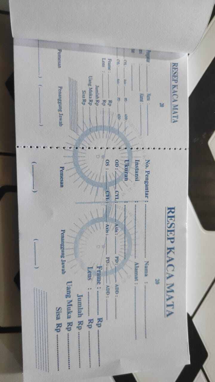 Resep Nota Kwitansi Pembelian Kacamata Isi 100 Lembar | Lazada Indonesia