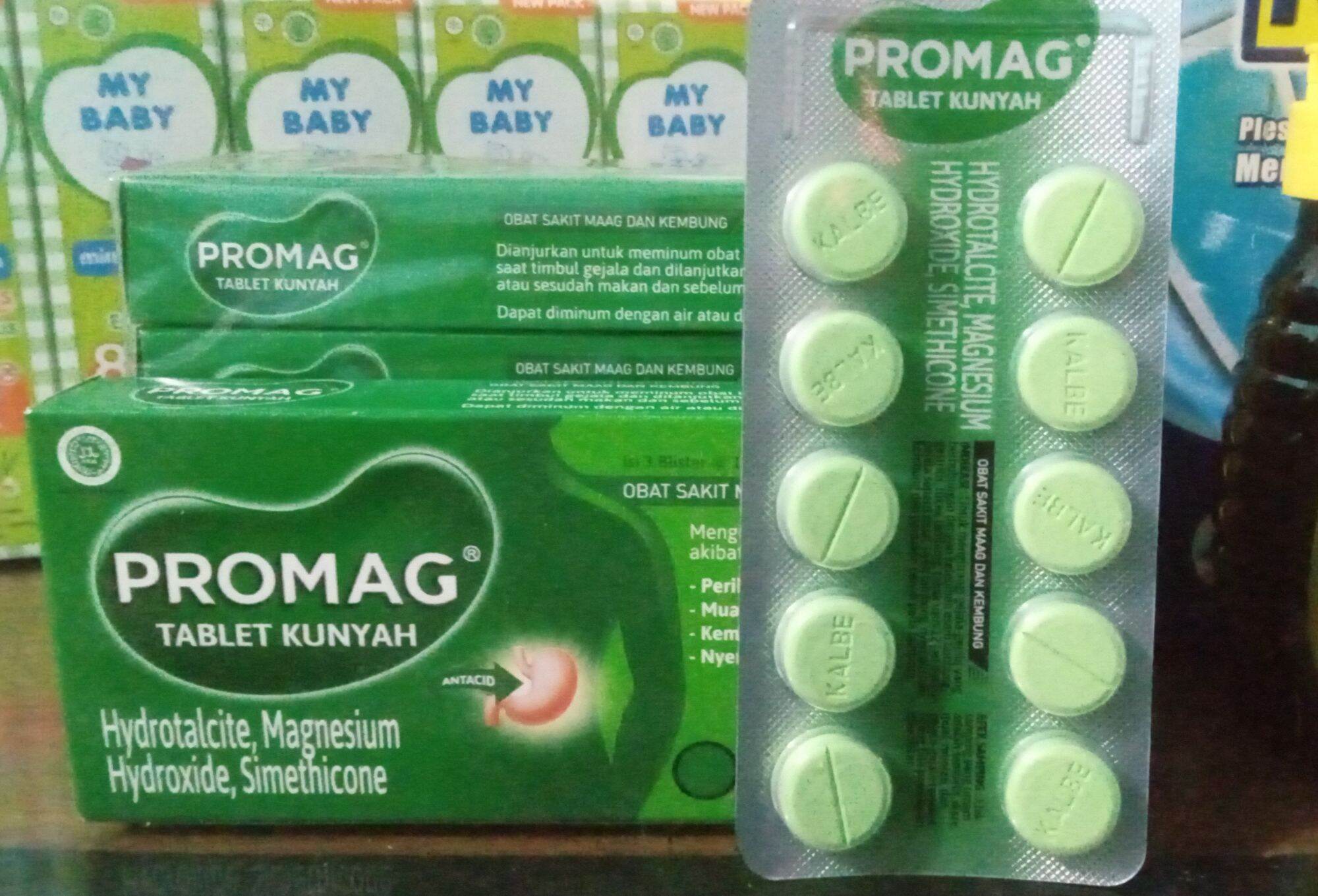 Promag Tablet Strip 10 Tablet - Obat Sakit Maag & Kembung | Lazada ...