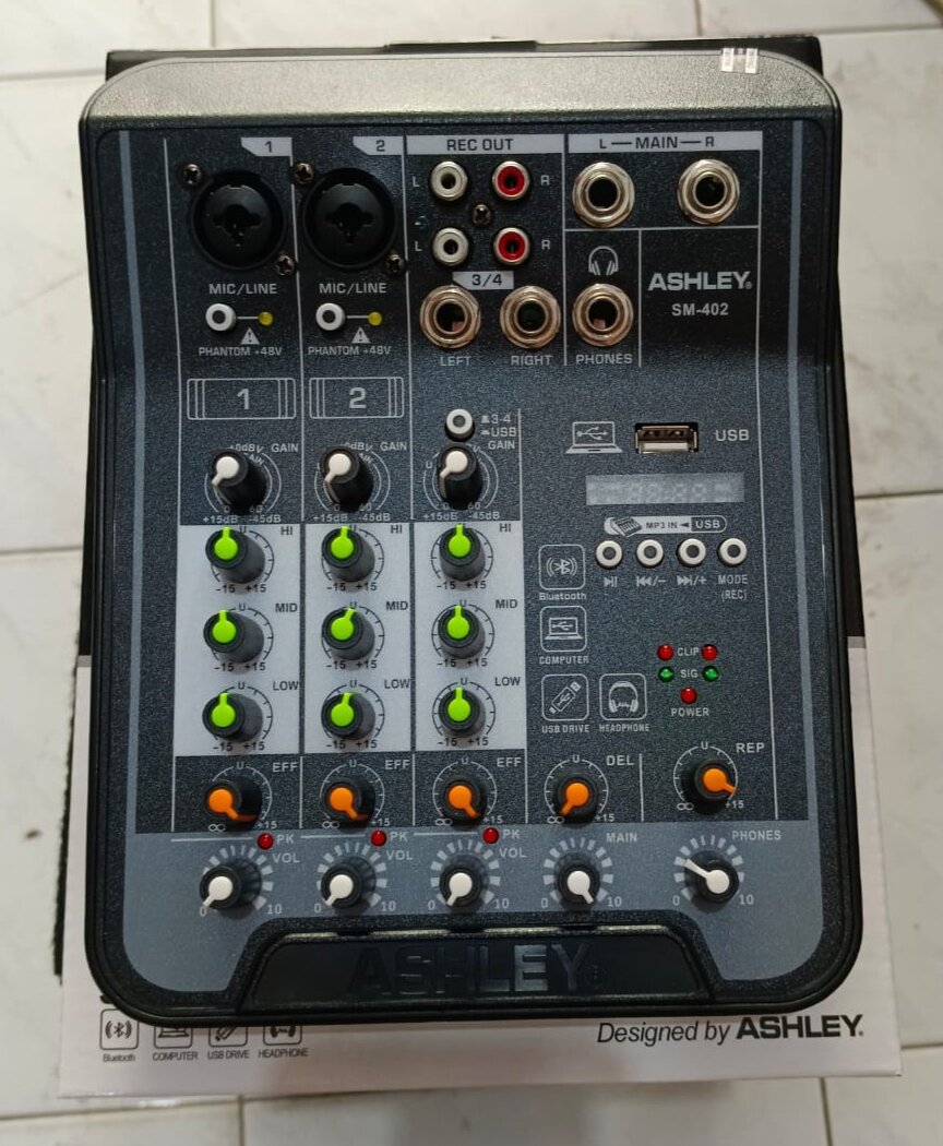 MIXER ASHLEY SM-402 SM 402 SM402 NEW ORIGINAL 4CH Mixer 4channel Ashley ...