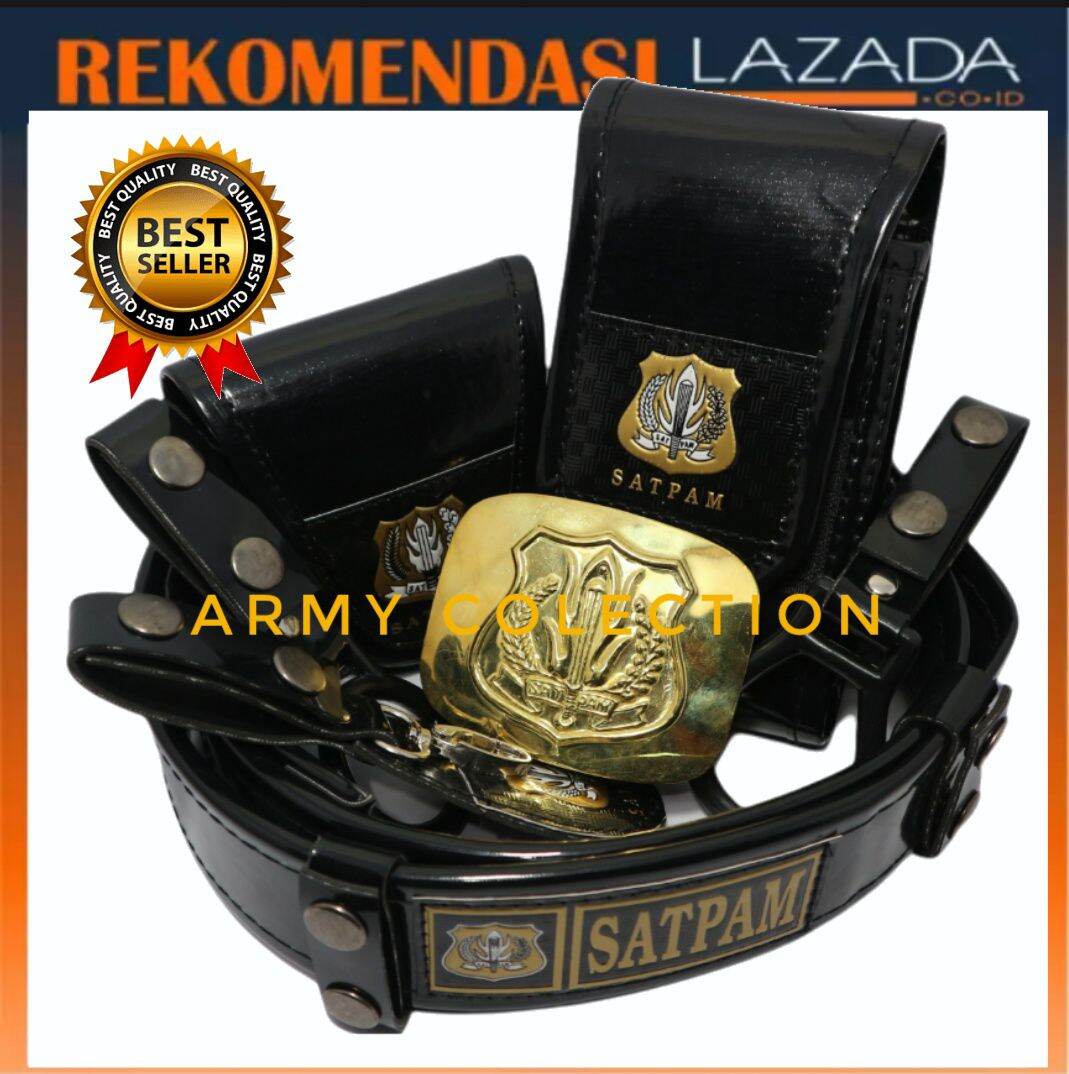 KOPEL SATPAM SECURITY KUMPLIT KILAP MODEL KULIT | Lazada Indonesia