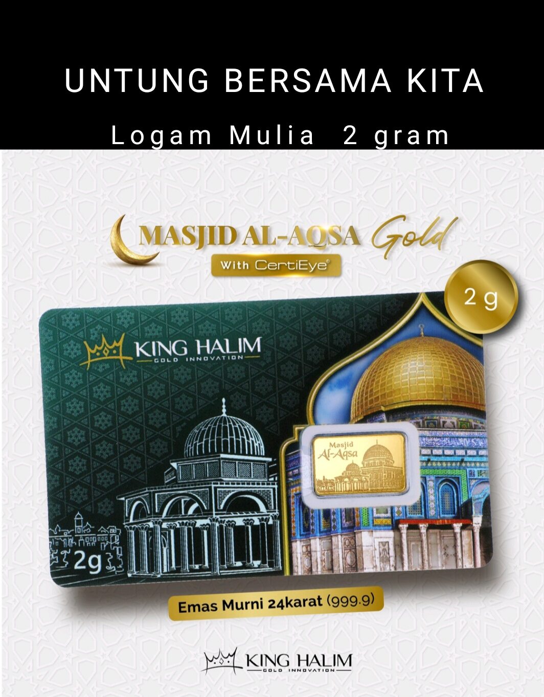 Logam Mulia King Halim 2 Gram | Lazada Indonesia